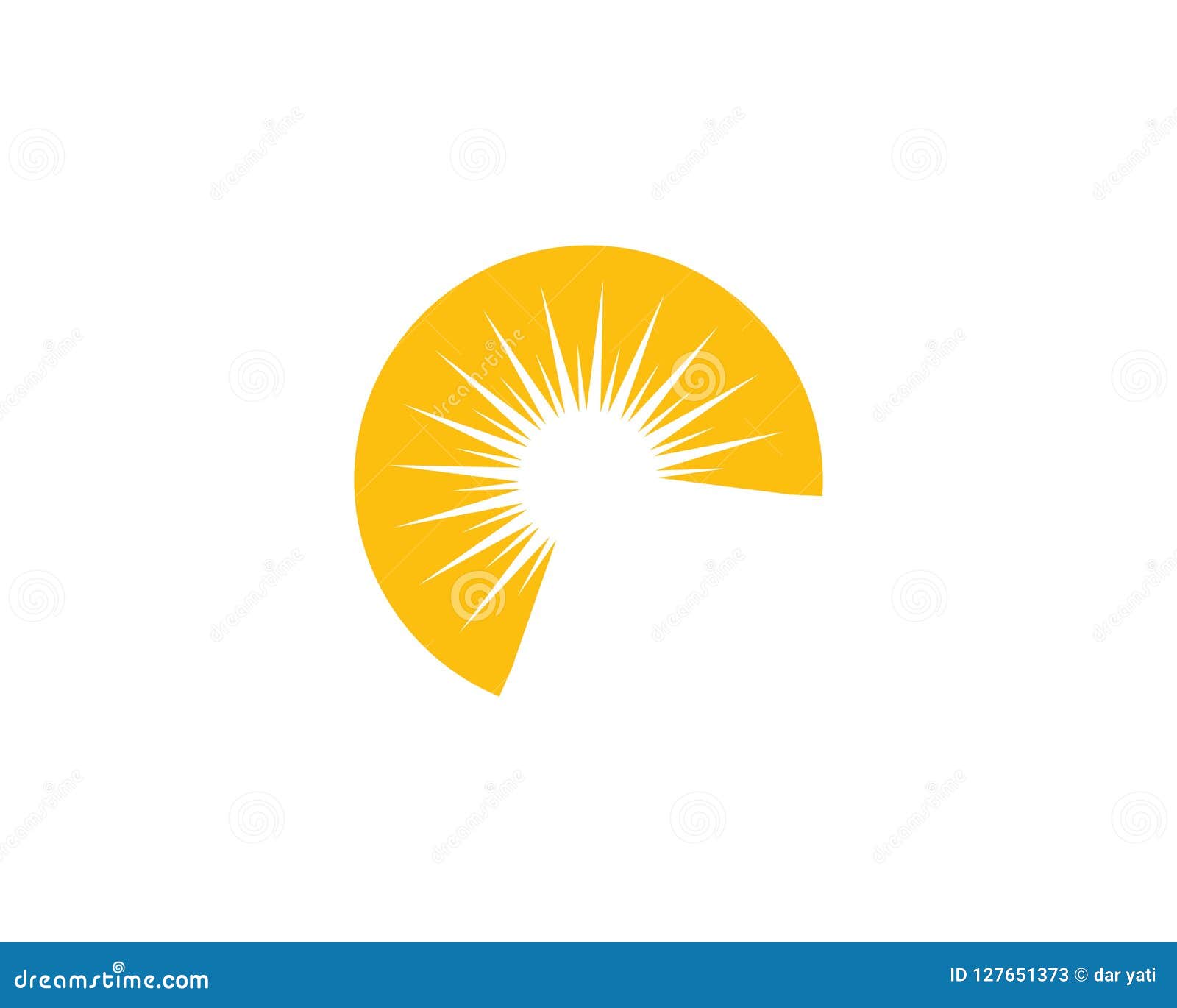 Icono De La Luz De Logotipo Del Sol Stock de ilustración - Ilustración ...