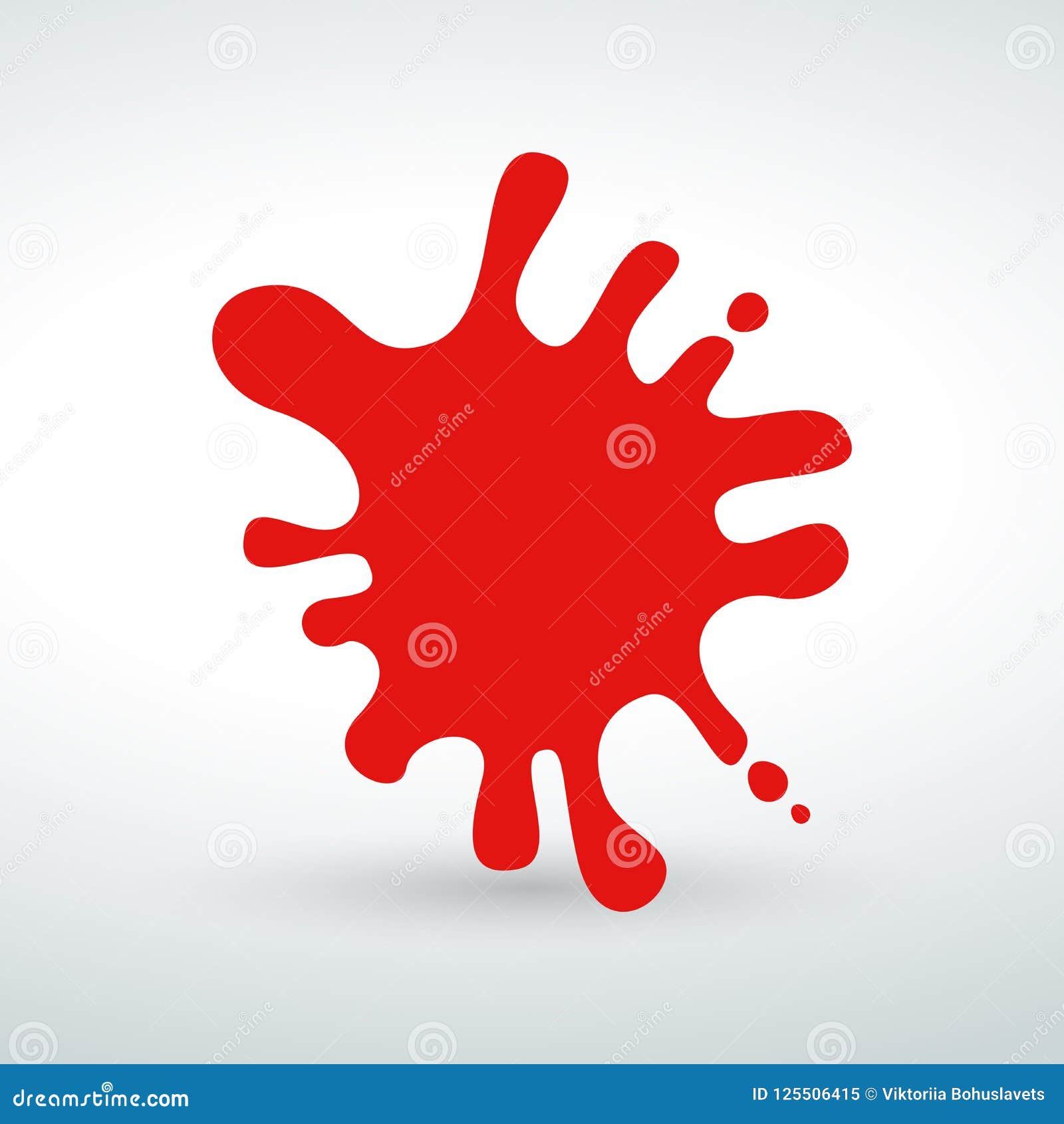 Icono De La Mancha En Un Backround Blanco Stock de ilustración ...