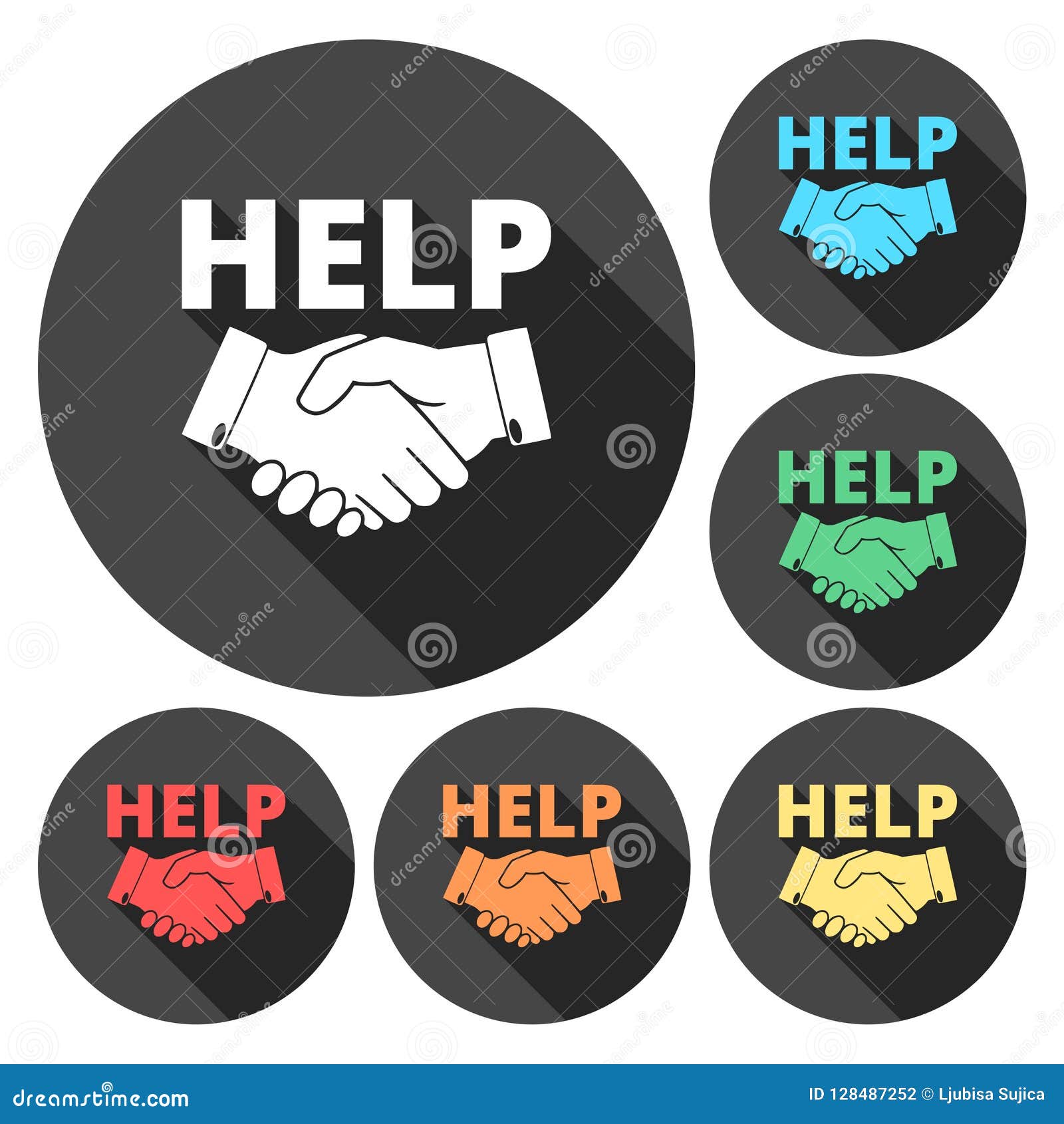 Icono De La Mano De La Ayuda Vector Del Icono De La Mano De La Ayuda ...