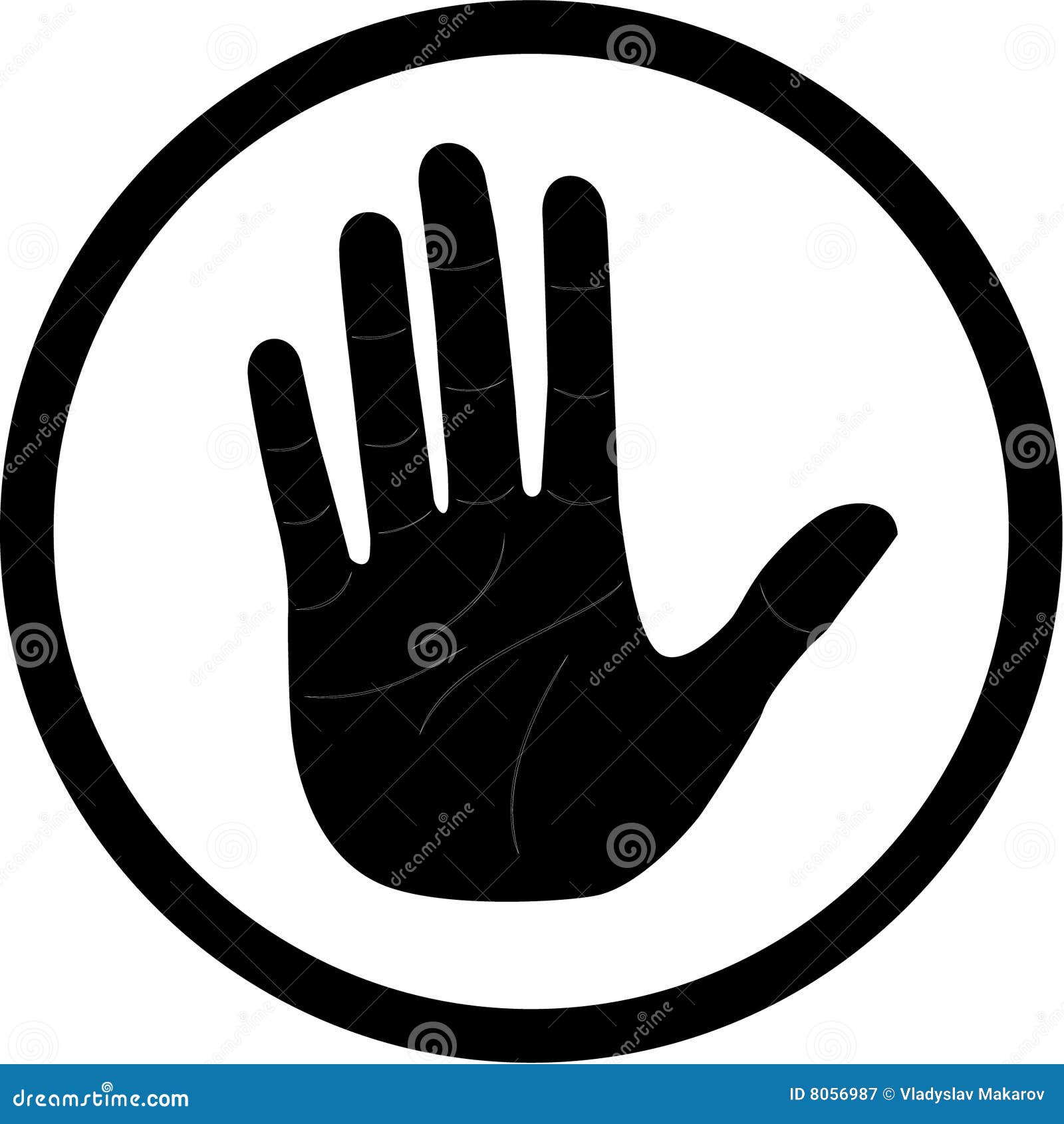 Icono De La Mano Del Vector Ilustración del Vector - Ilustración de ...