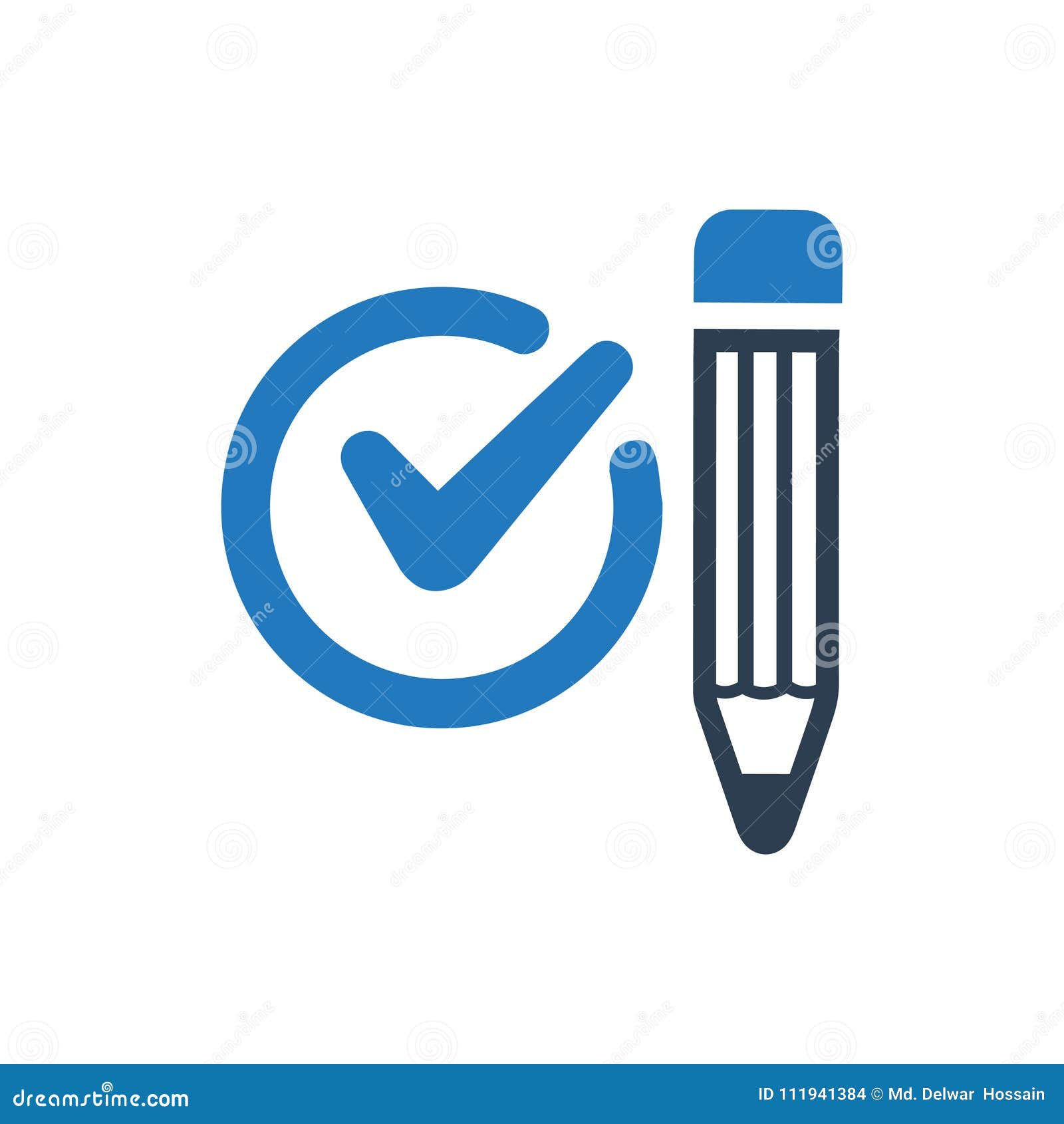 Icono De La Marca De Cotejo Ilustración del Vector - Ilustración de ...