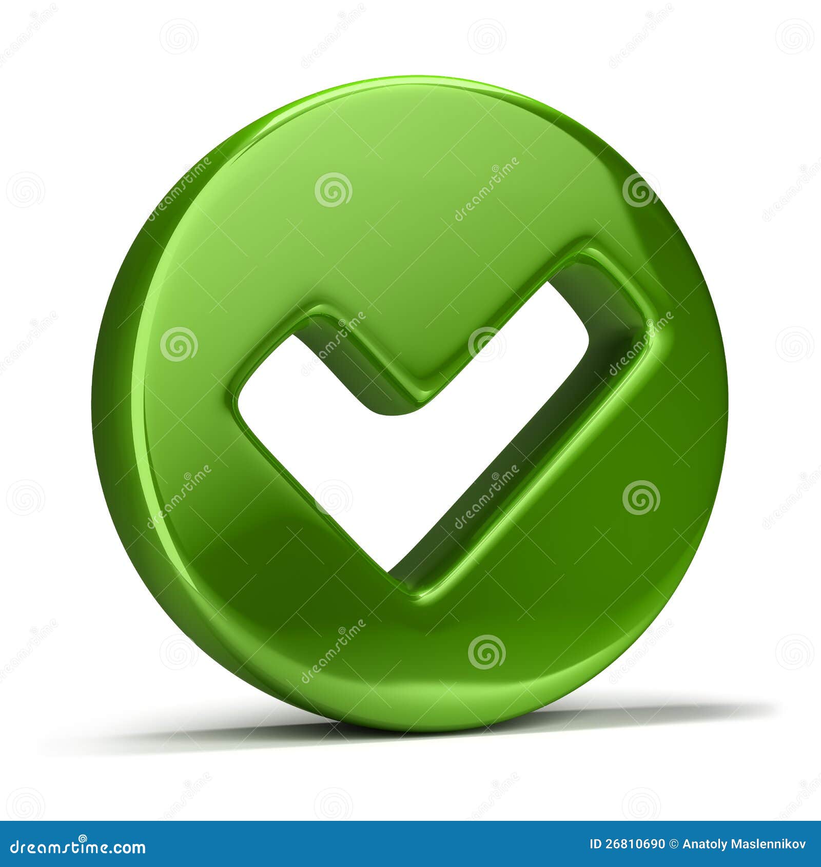 Icono De La Marca De Cotejo Stock de ilustración - Ilustración de verde ...