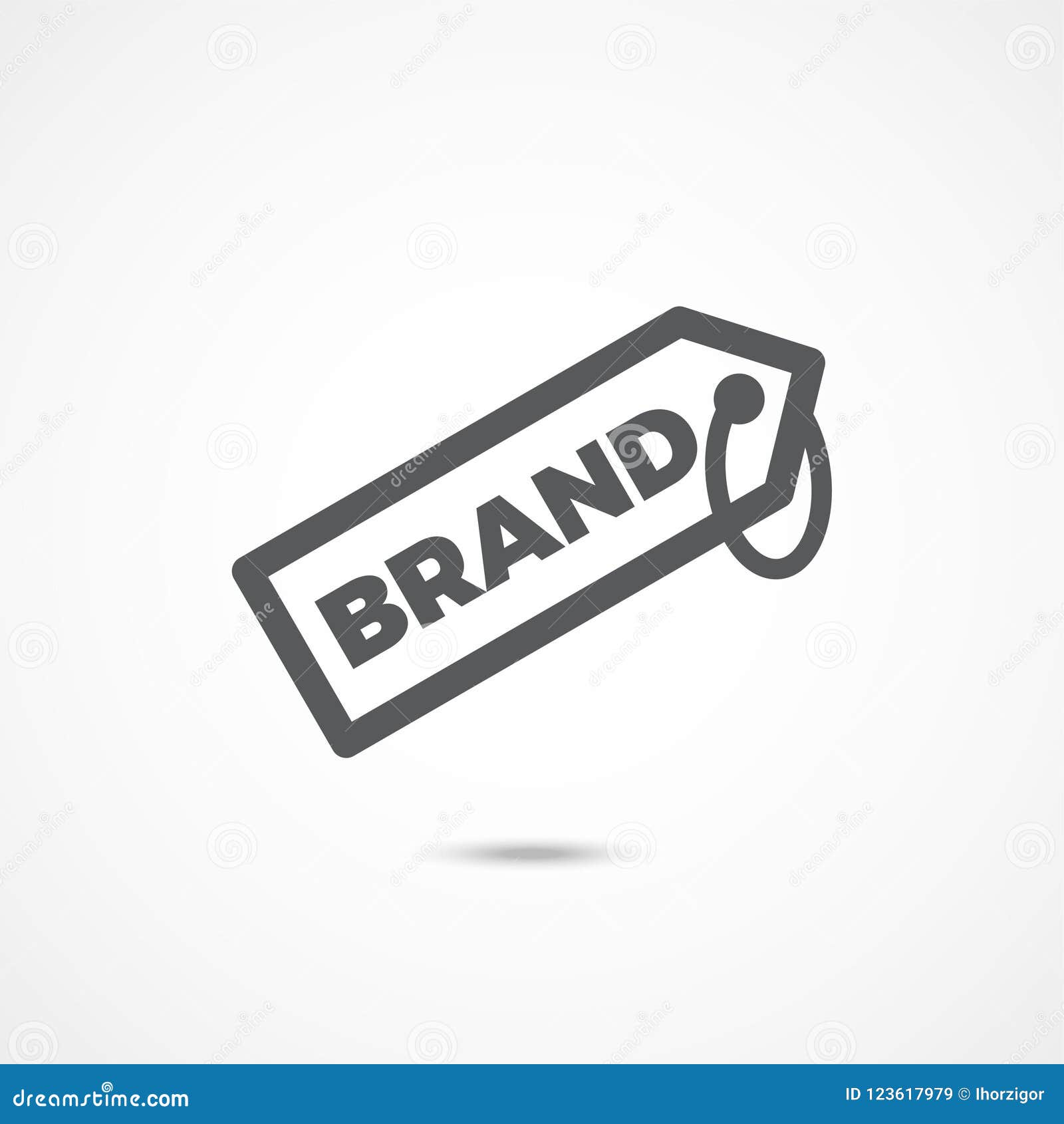 Icono De La Marca En Blanco Ilustración del Vector - Ilustración de ...