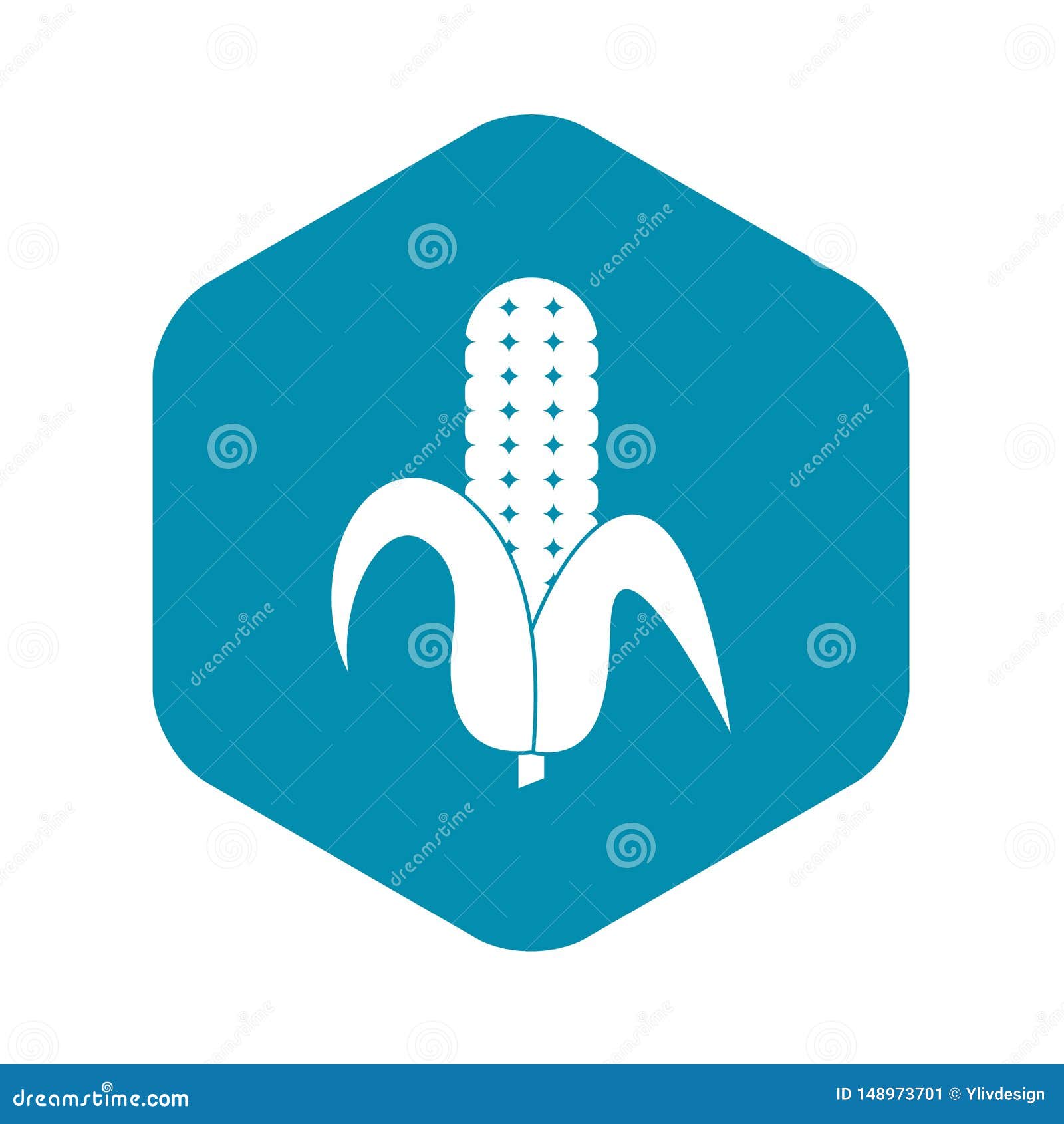Icono De La Mazorca De Ma?z, Estilo Simple Ilustración del Vector ...