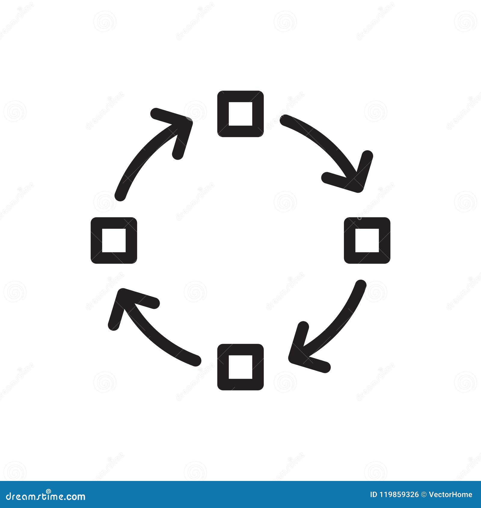 Icono De La Metodología, Ejemplo Del Vector Ilustración del Vector ...