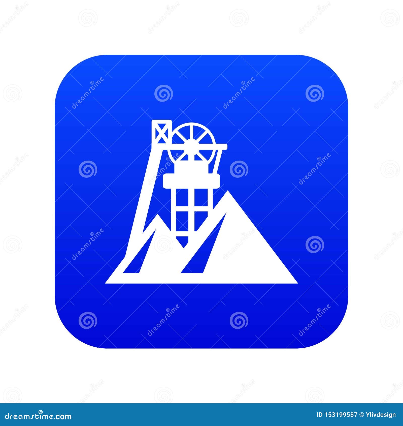 Icono De La Mina, Estilo Simple Ilustración del Vector - Ilustración de ...