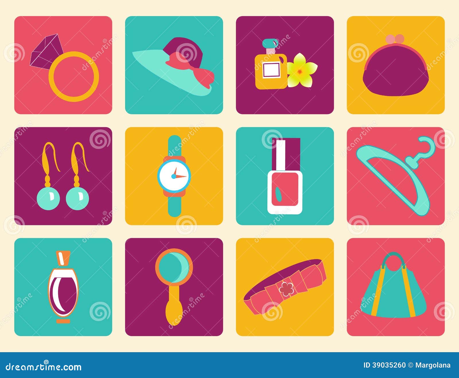 Icono De La Moda De Los Accesorios Ilustración del Vector - Ilustración ...