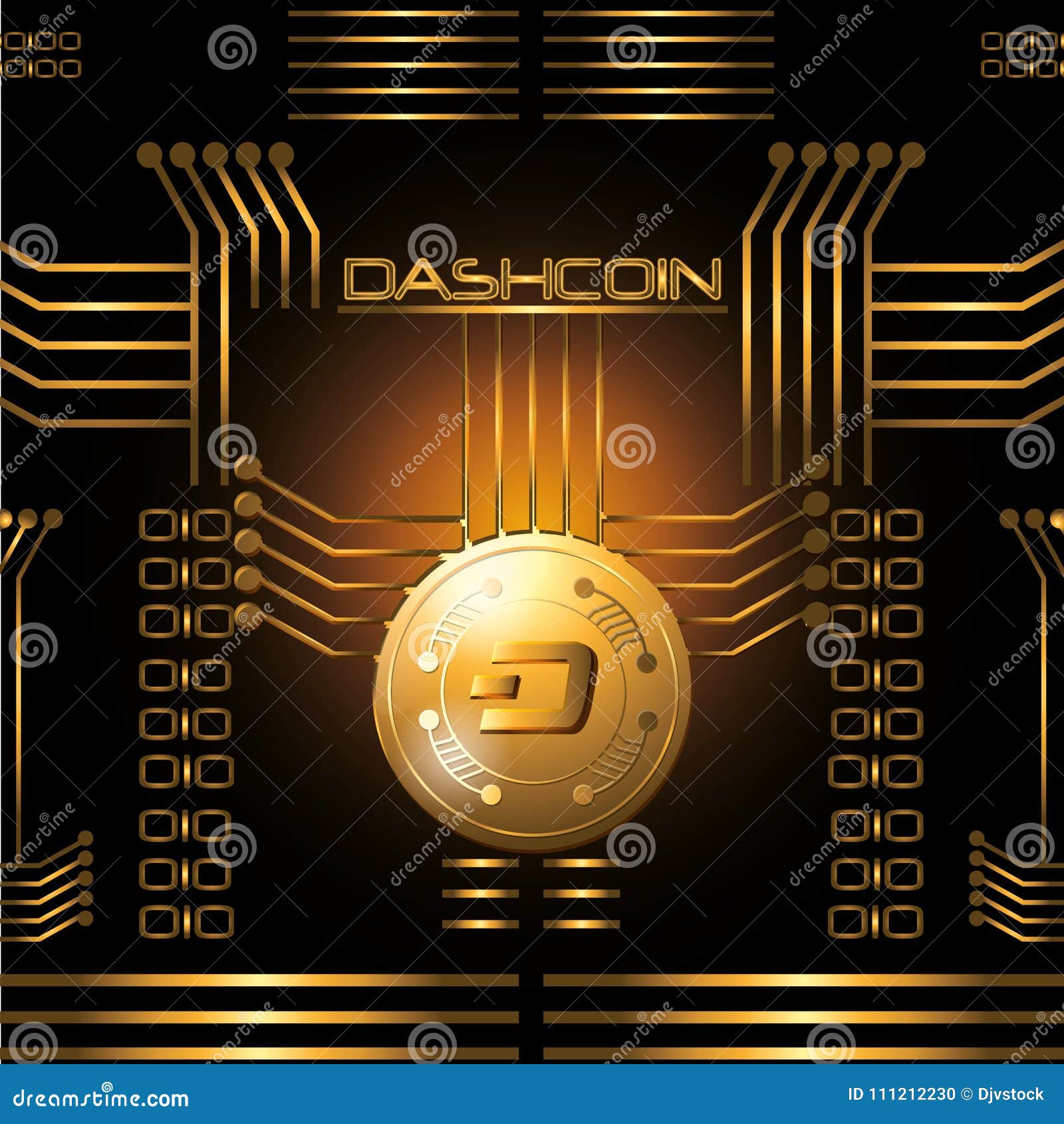 Icono De La Moneda De Dashcoin Ilustración del Vector - Ilustración de ...