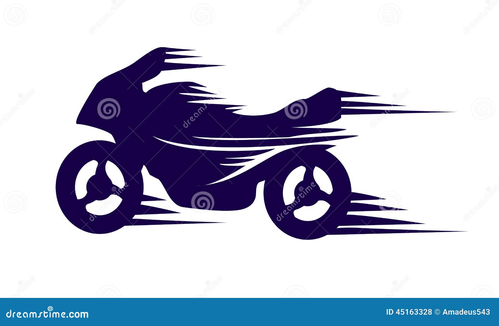 Icono de la moto ilustración del vector. Ilustración de motocicleta ...