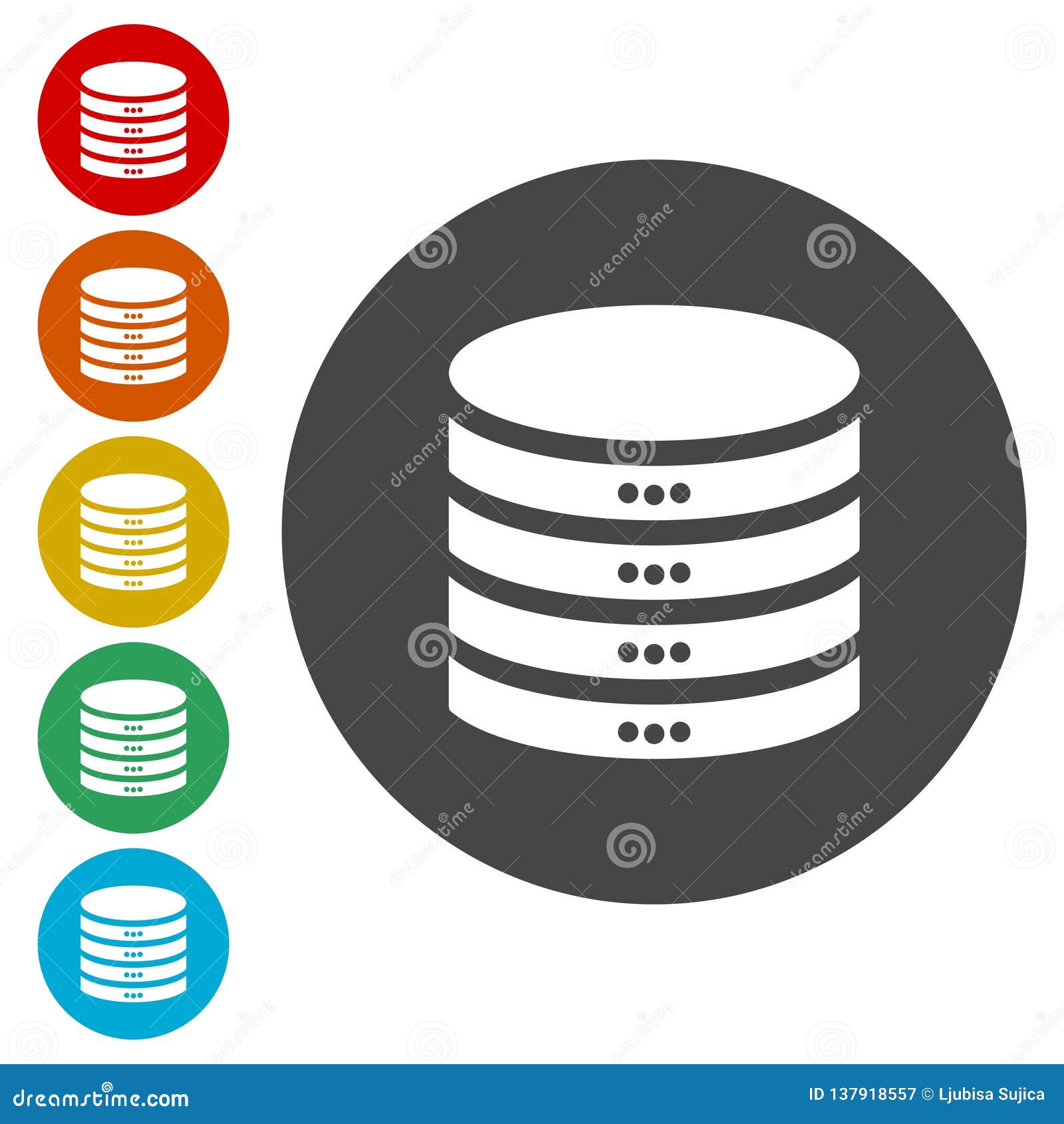 Icono De La Muestra De La Base De Datos, Icono De La Base De Datos ...