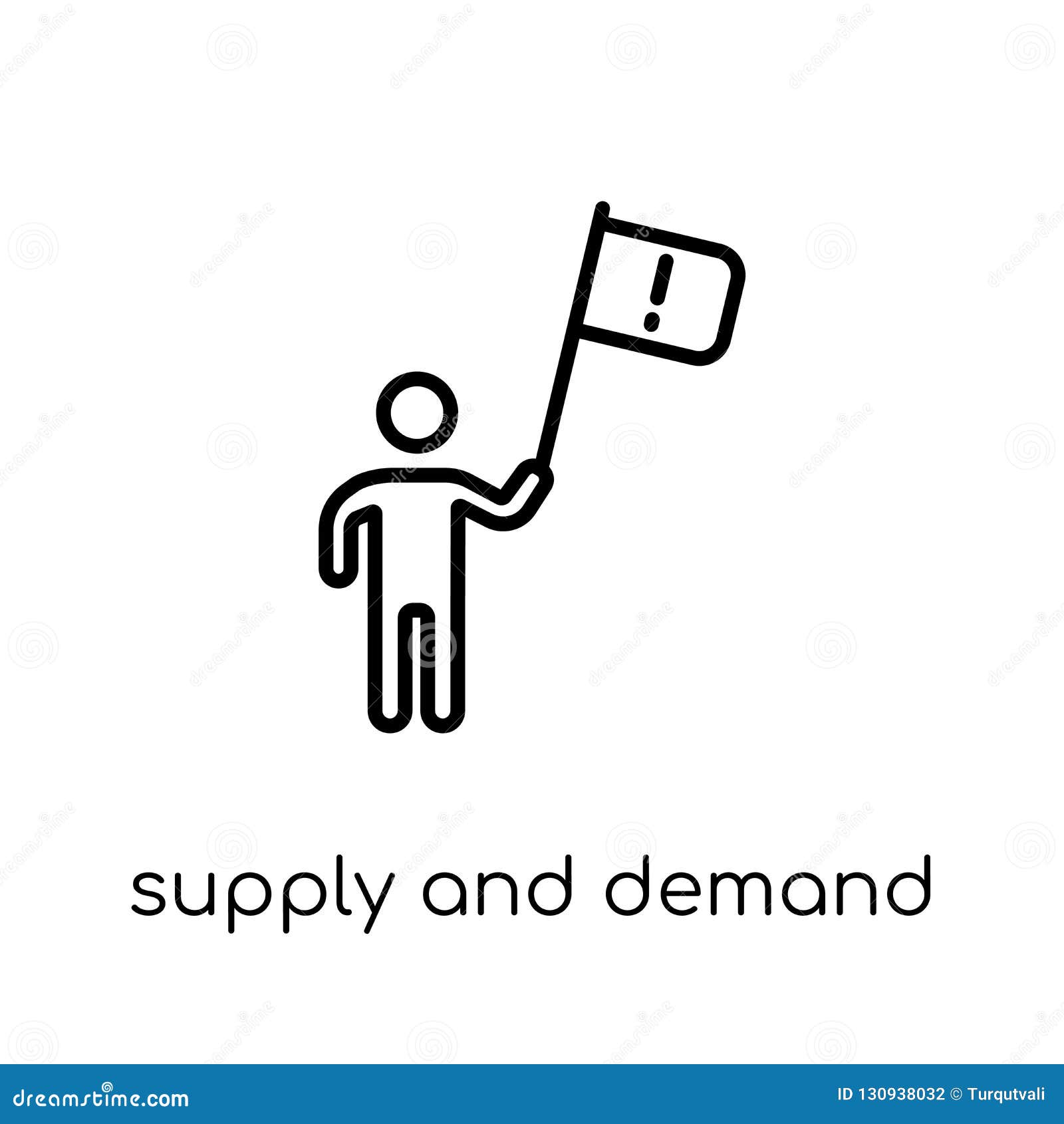 Icono De La Oferta Y De La Demanda Ilustración del Vector - Ilustración ...
