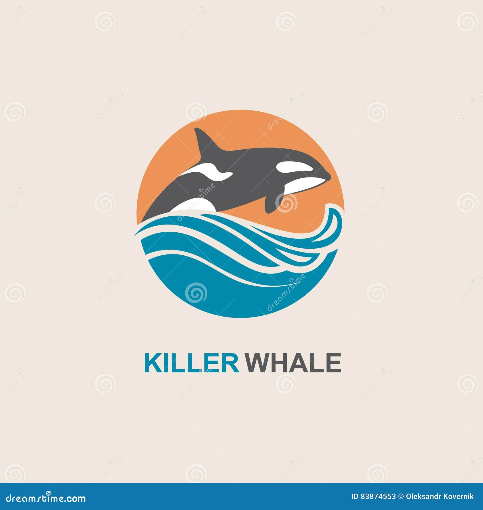 Icono de la orca ilustración del vector. Ilustración de salvaje - 83874553