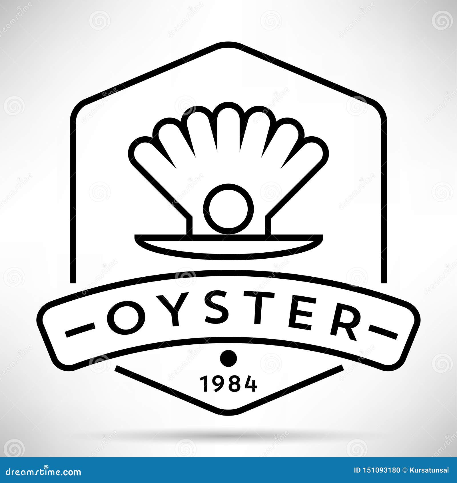 Icono De La Ostra Del Vector Con Art Style Linear Ilustración del ...