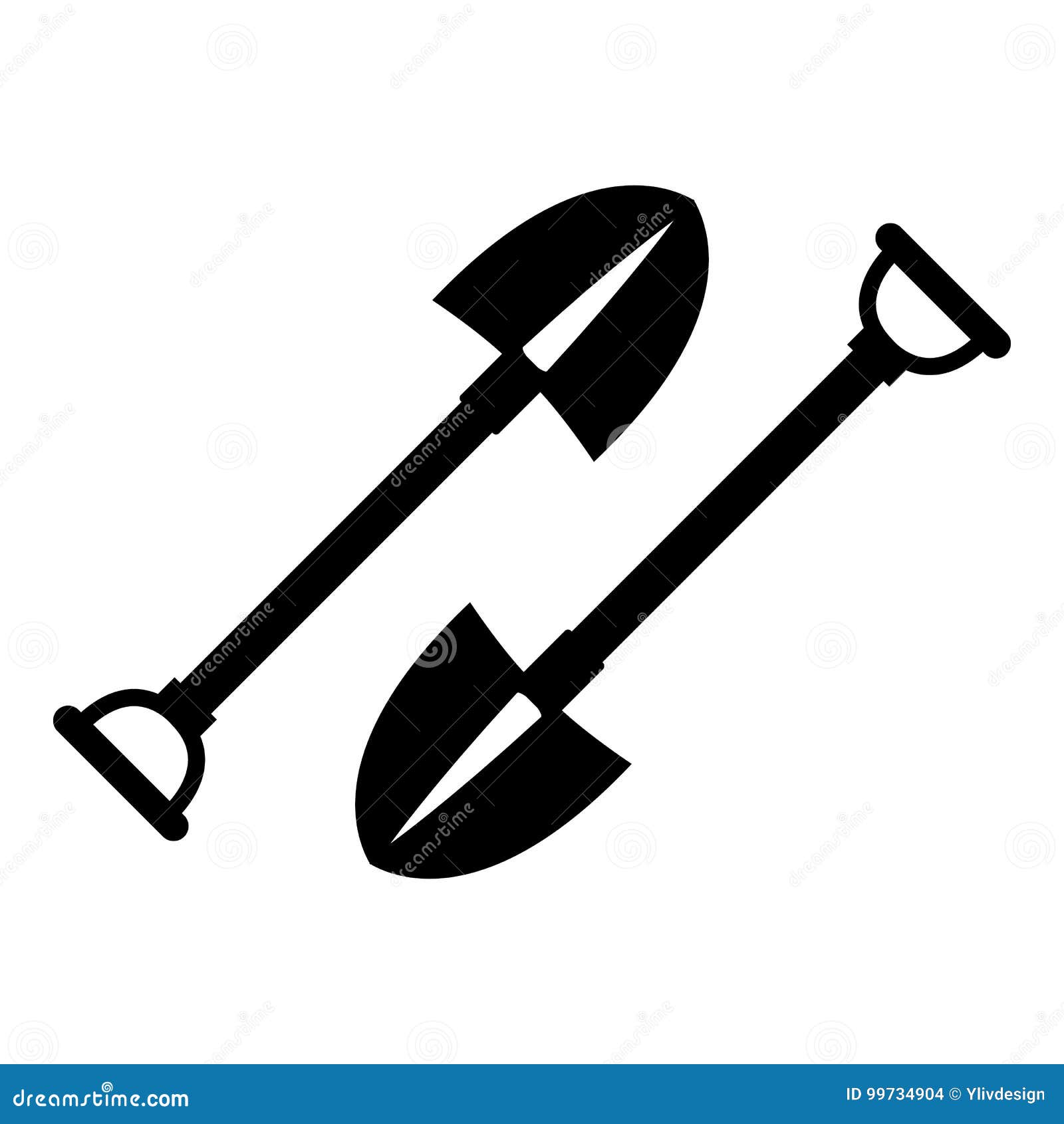 Icono De La Pala De La Mina, Estilo Simple Ilustración del Vector ...