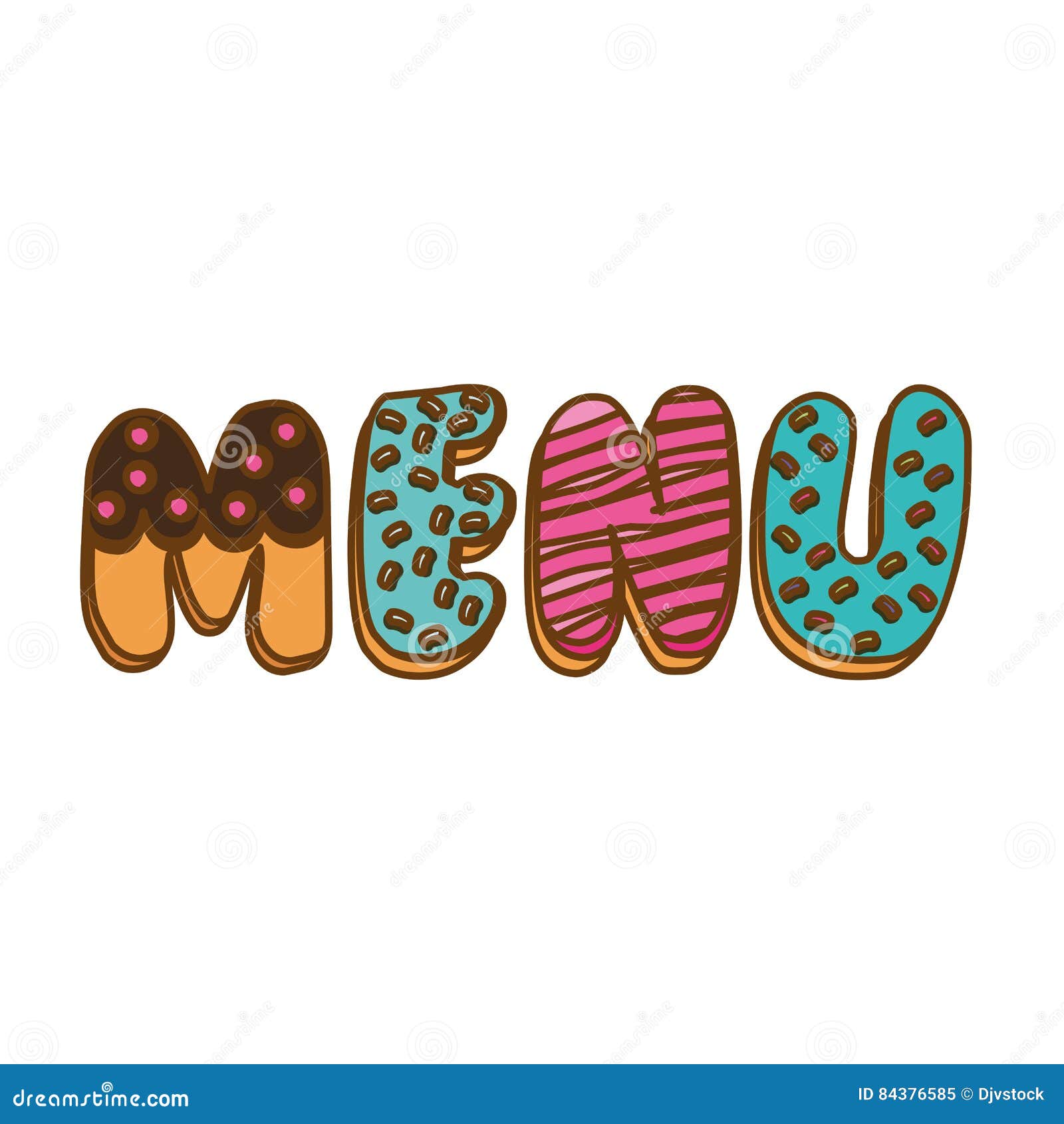 Icono De La Palabra Del Menú Stock de ilustración - Ilustración de ...