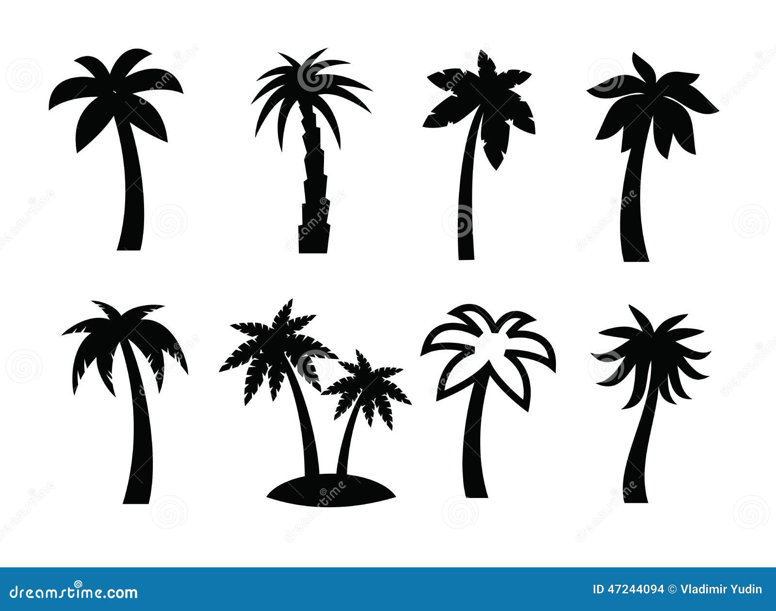 Icono de la palma ilustración del vector. Ilustración de tropical ...