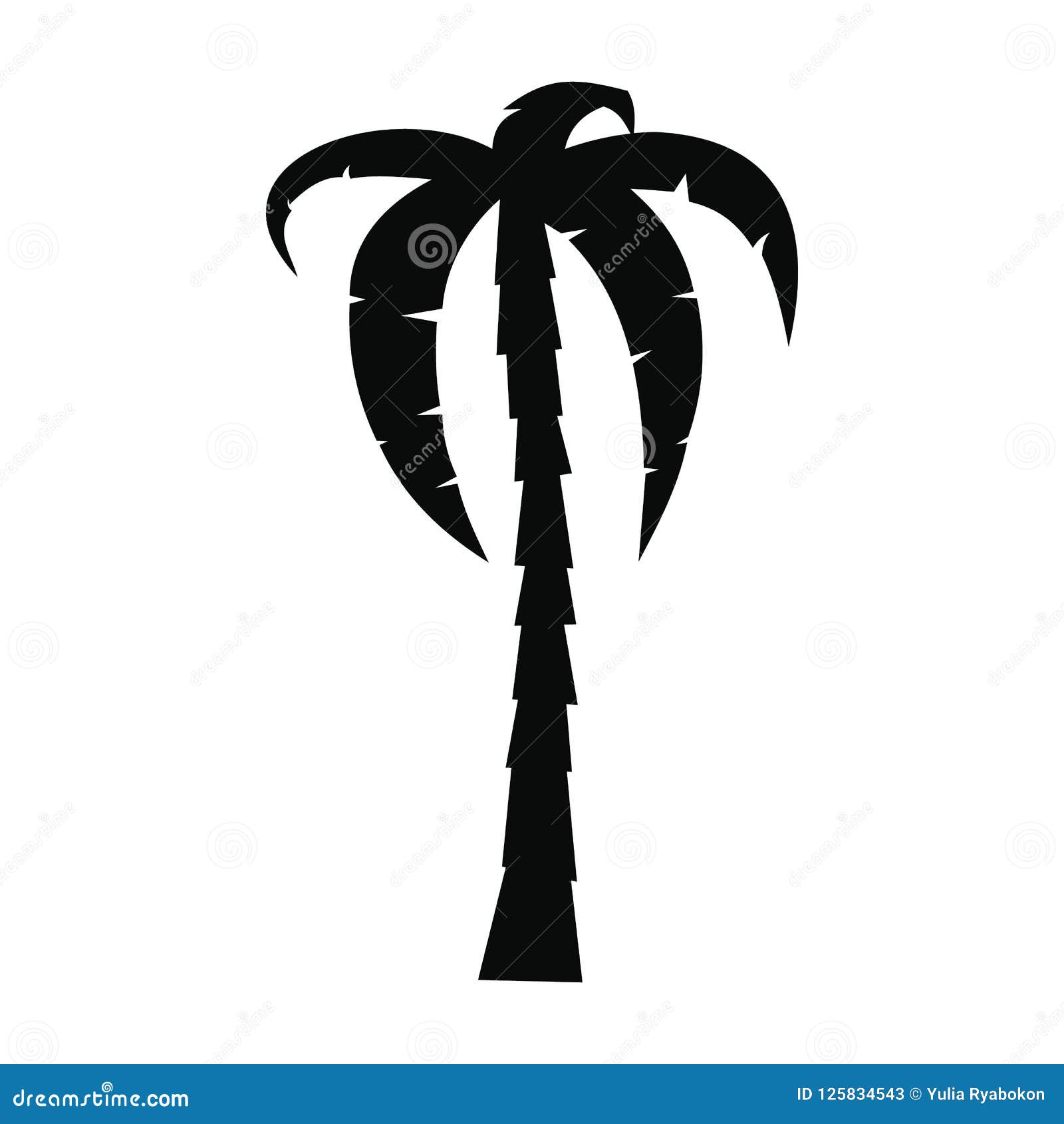 Icono De La Palma, Estilo Simple Stock de ilustración - Ilustración de ...