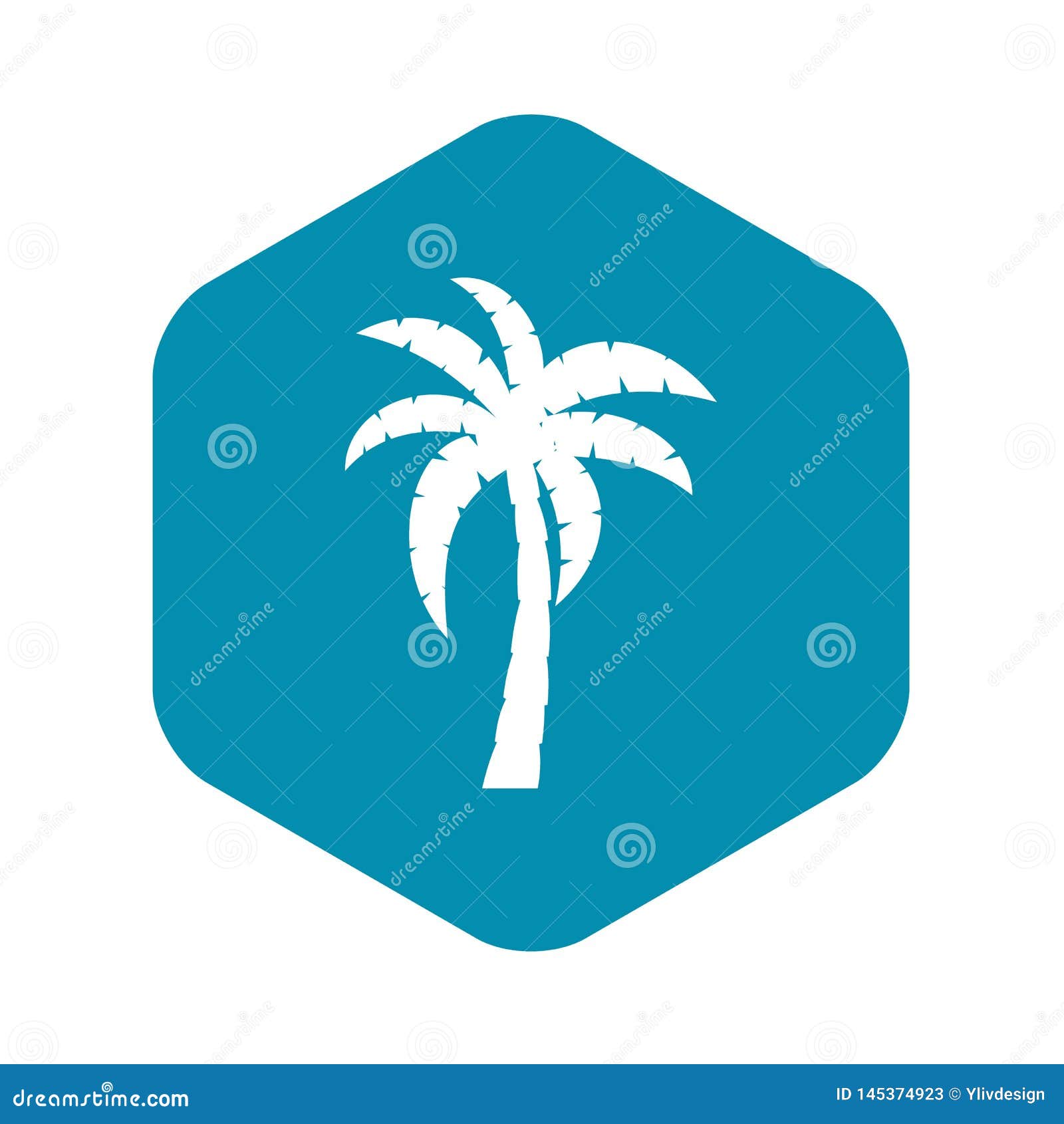 Icono De La Palma, Estilo Simple Ilustración del Vector - Ilustración ...