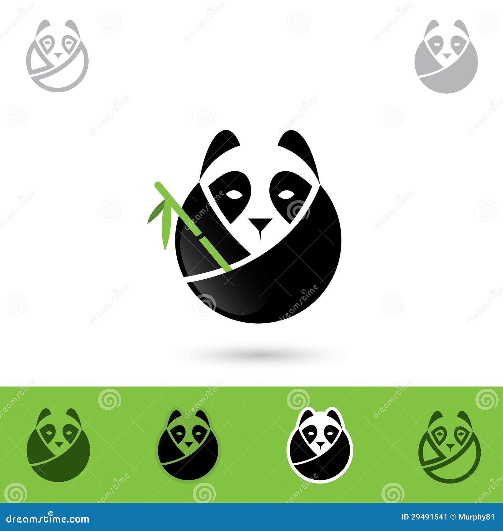 Icono de la panda ilustración del vector. Ilustración de porcelana ...