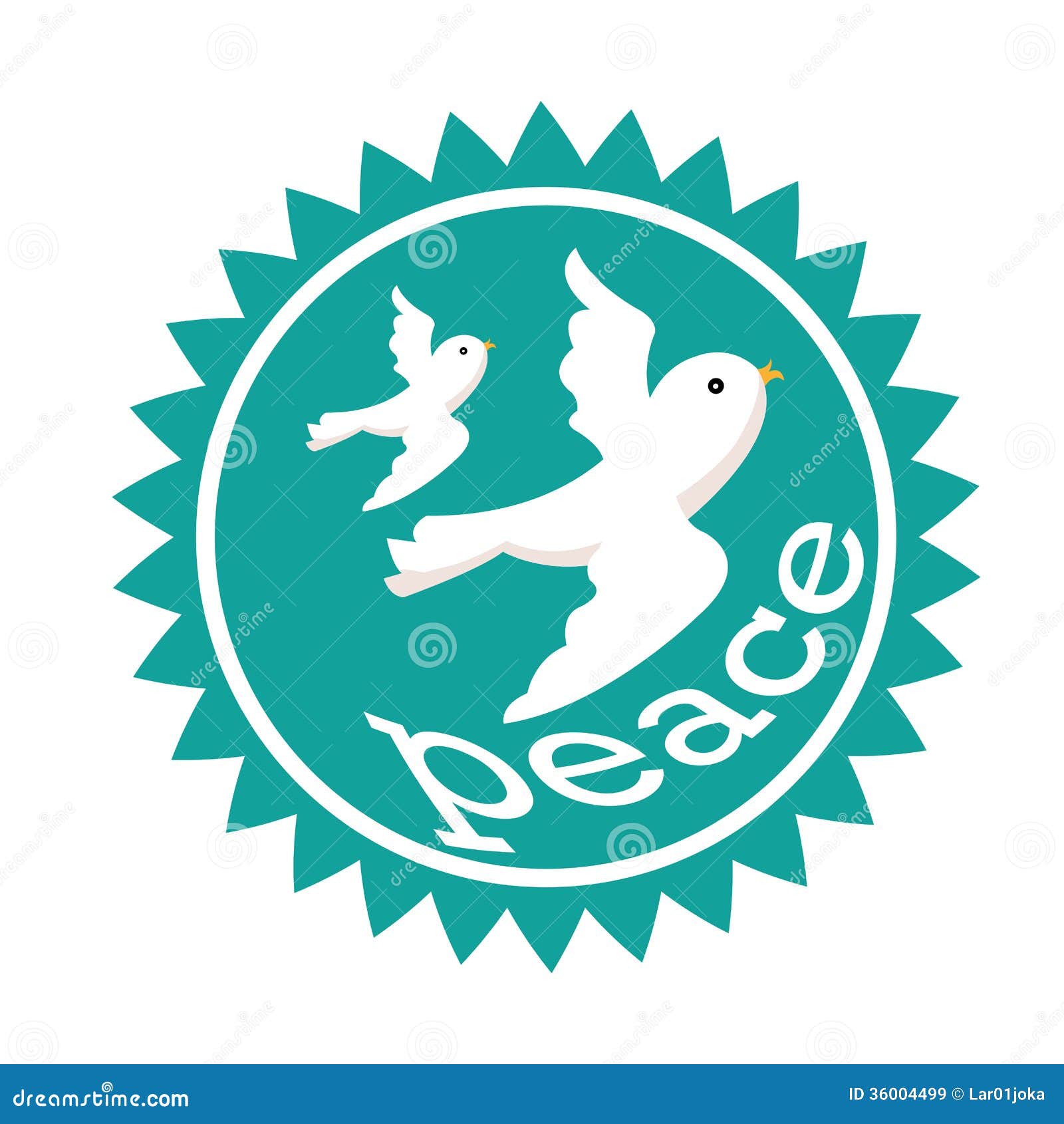 Icono de la paz ilustración del vector. Ilustración de redondo - 36004499