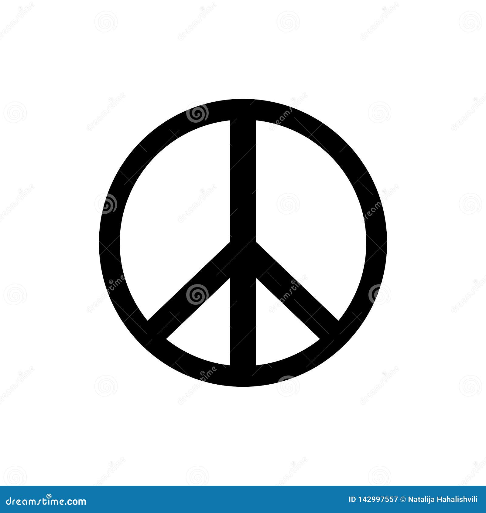 Icono De La Paz Vector De La Muestra Ilustración del Vector ...