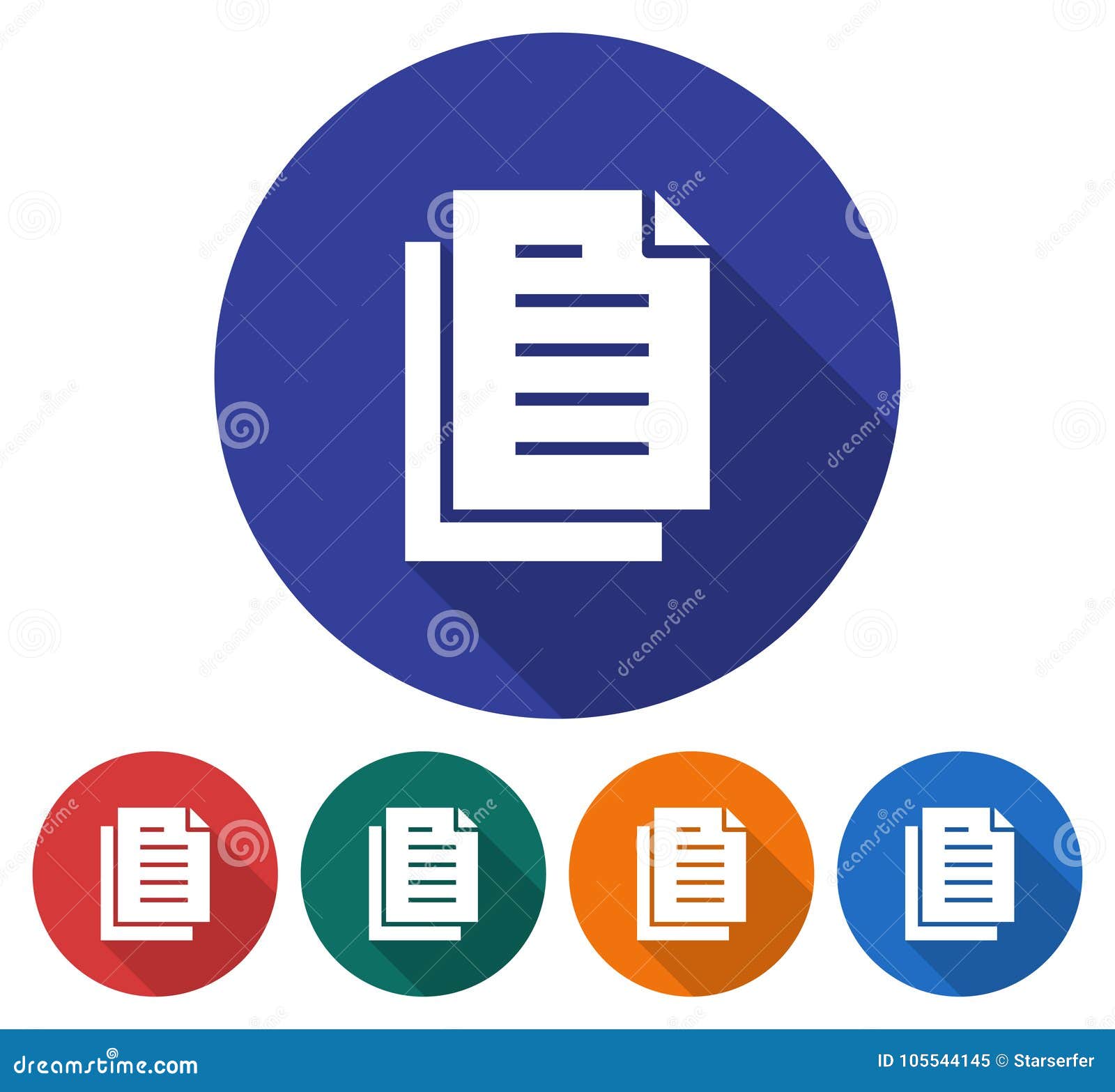 Icono De La Pila De Documentos Ilustración del Vector - Ilustración de ...