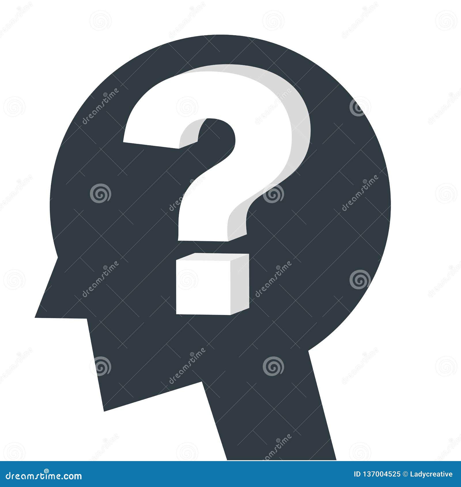 Icono De La Pregunta, Vector De La Duda Ilustración del Vector ...