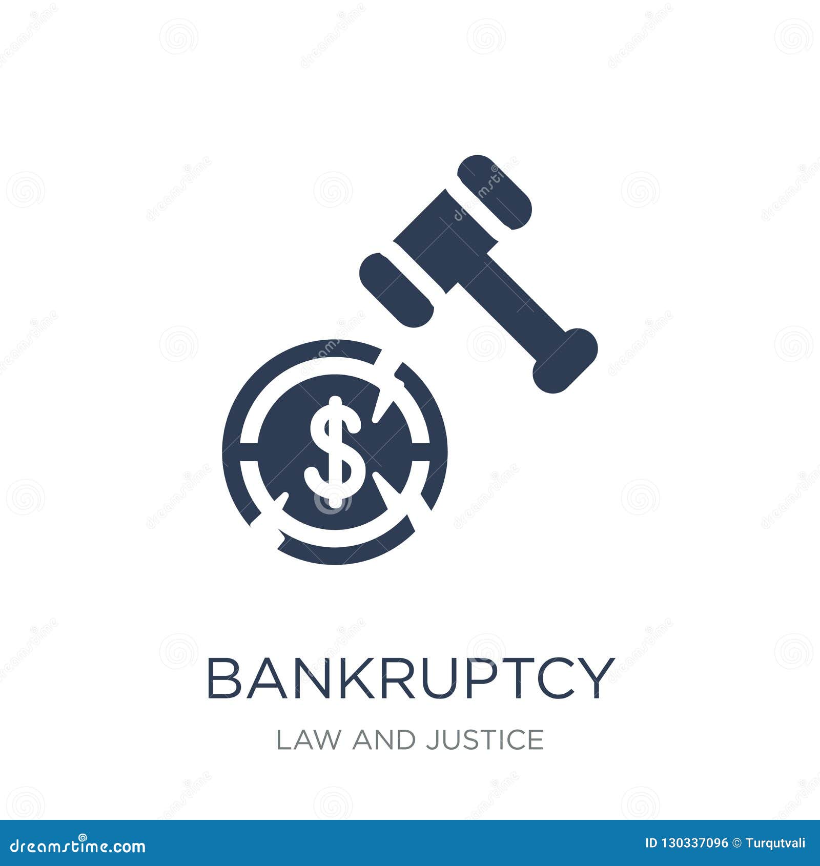 Icono De La Quiebra Icono Plano De Moda De La Quiebra Del Vector En El ...