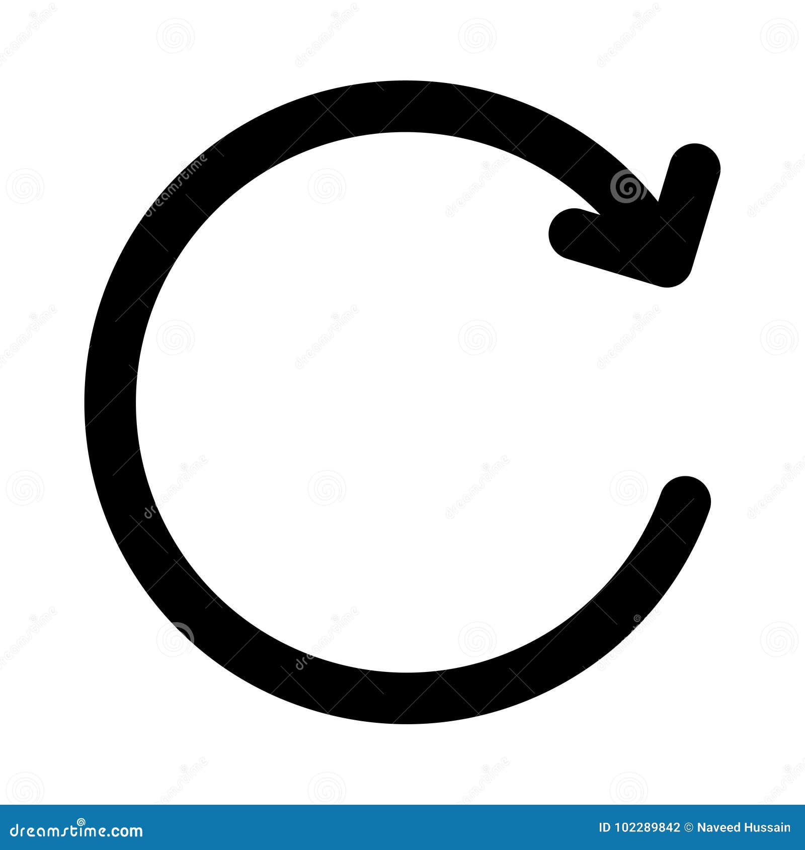 Icono de la recarga stock de ilustración. Ilustración de relanzar ...