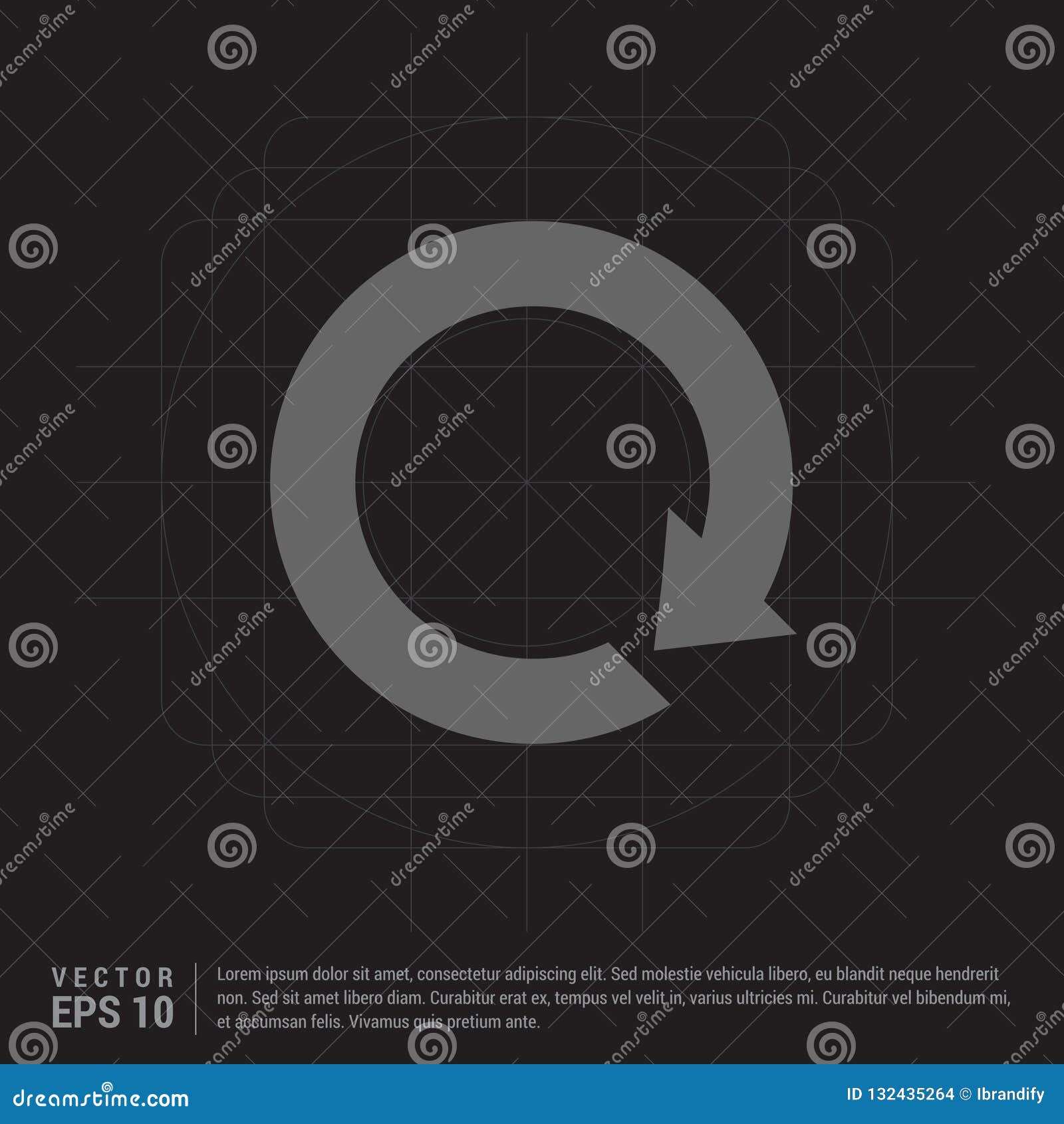 Icono de la recarga ilustración del vector. Ilustración de restaure ...