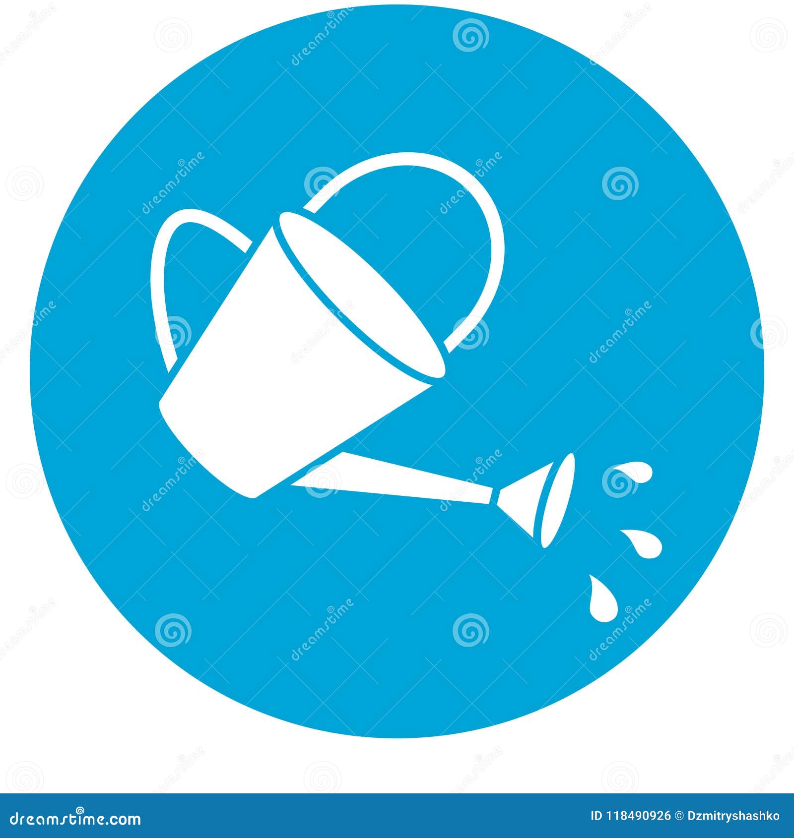 Icono de la regadera ilustración del vector. Ilustración de imagen ...