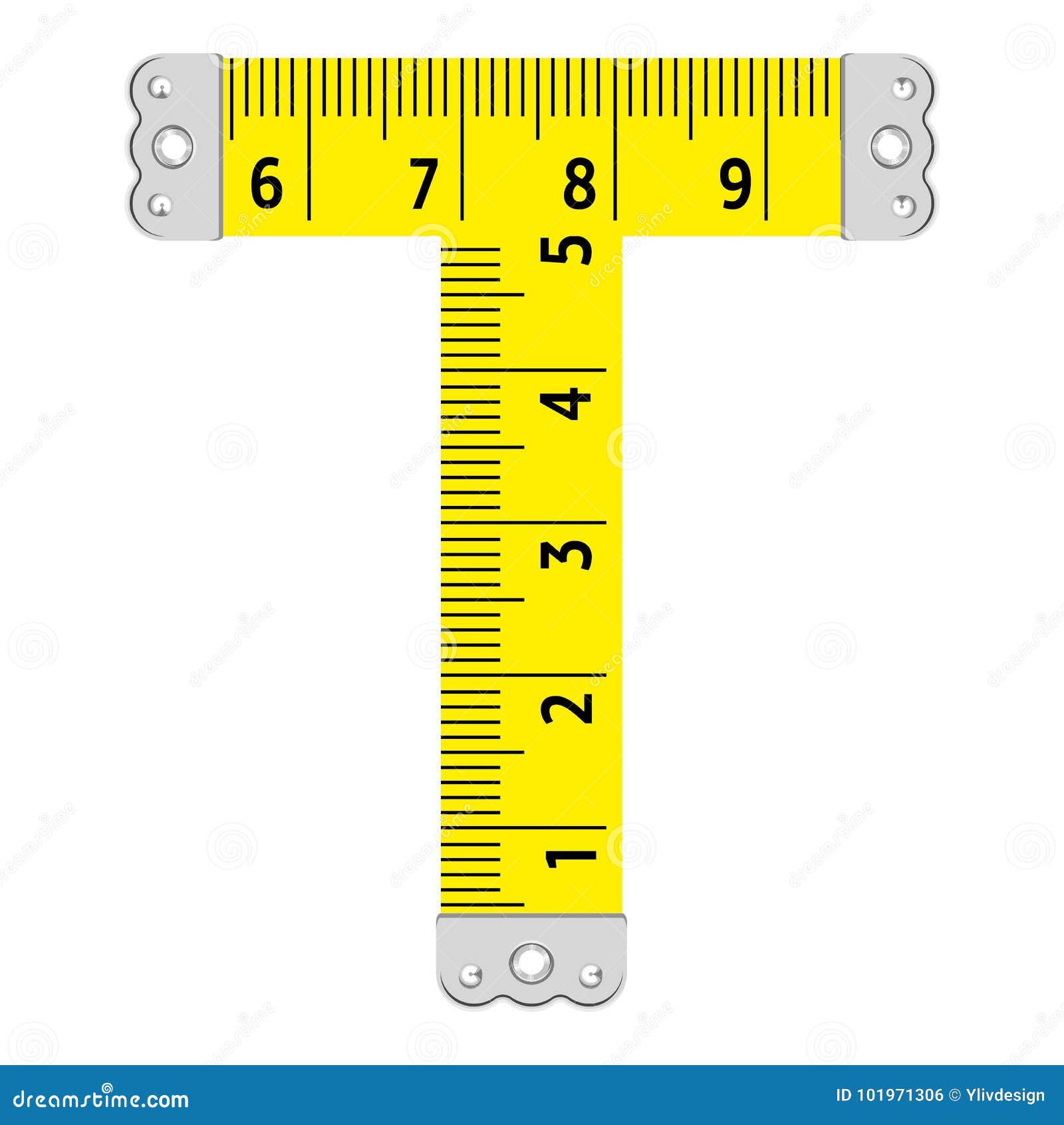 Icono De La Regla De La Letra T, Estilo De La Historieta Ilustración ...