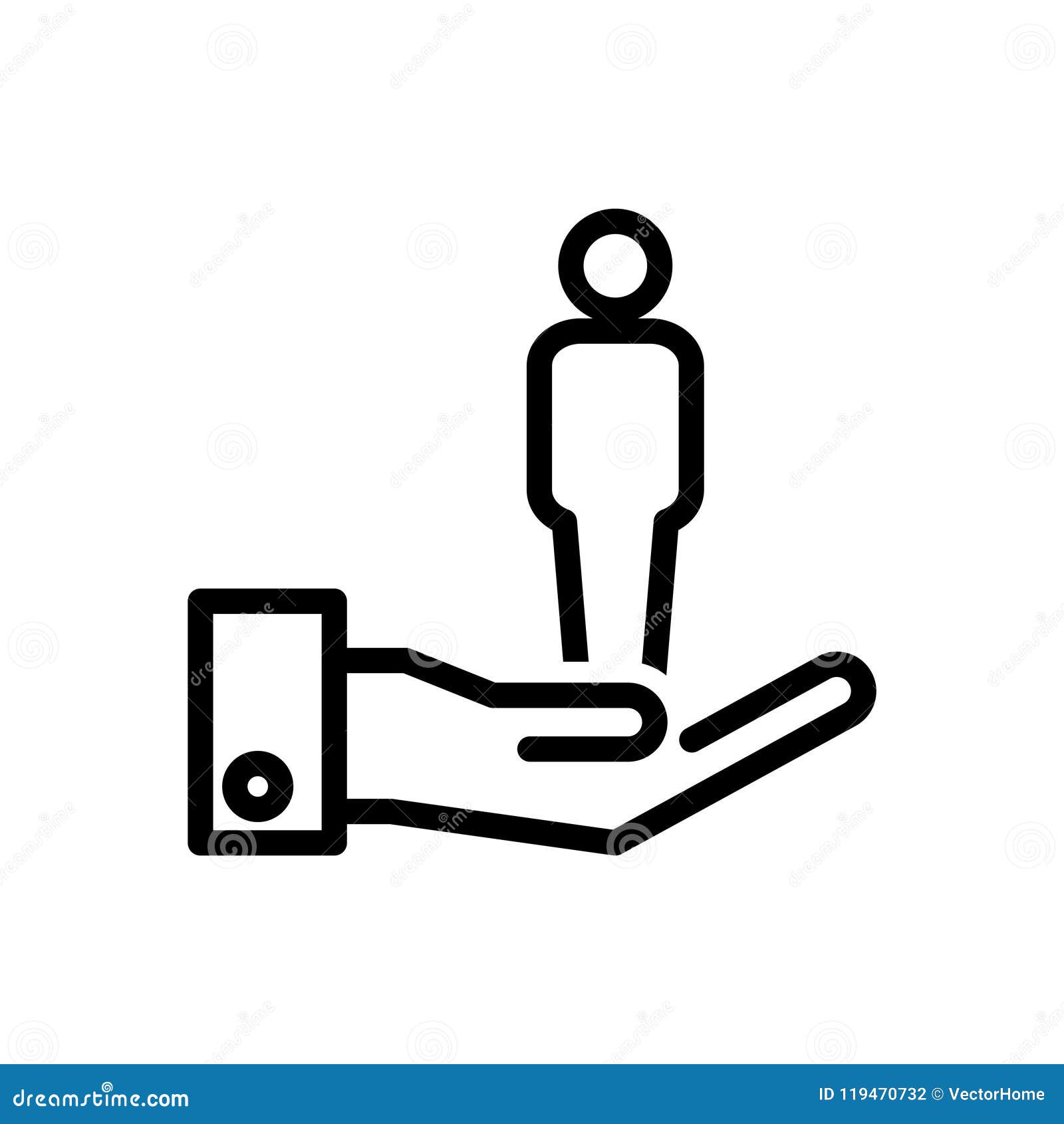 Icono De La Retención, Ejemplo Del Vector Ilustración del Vector ...