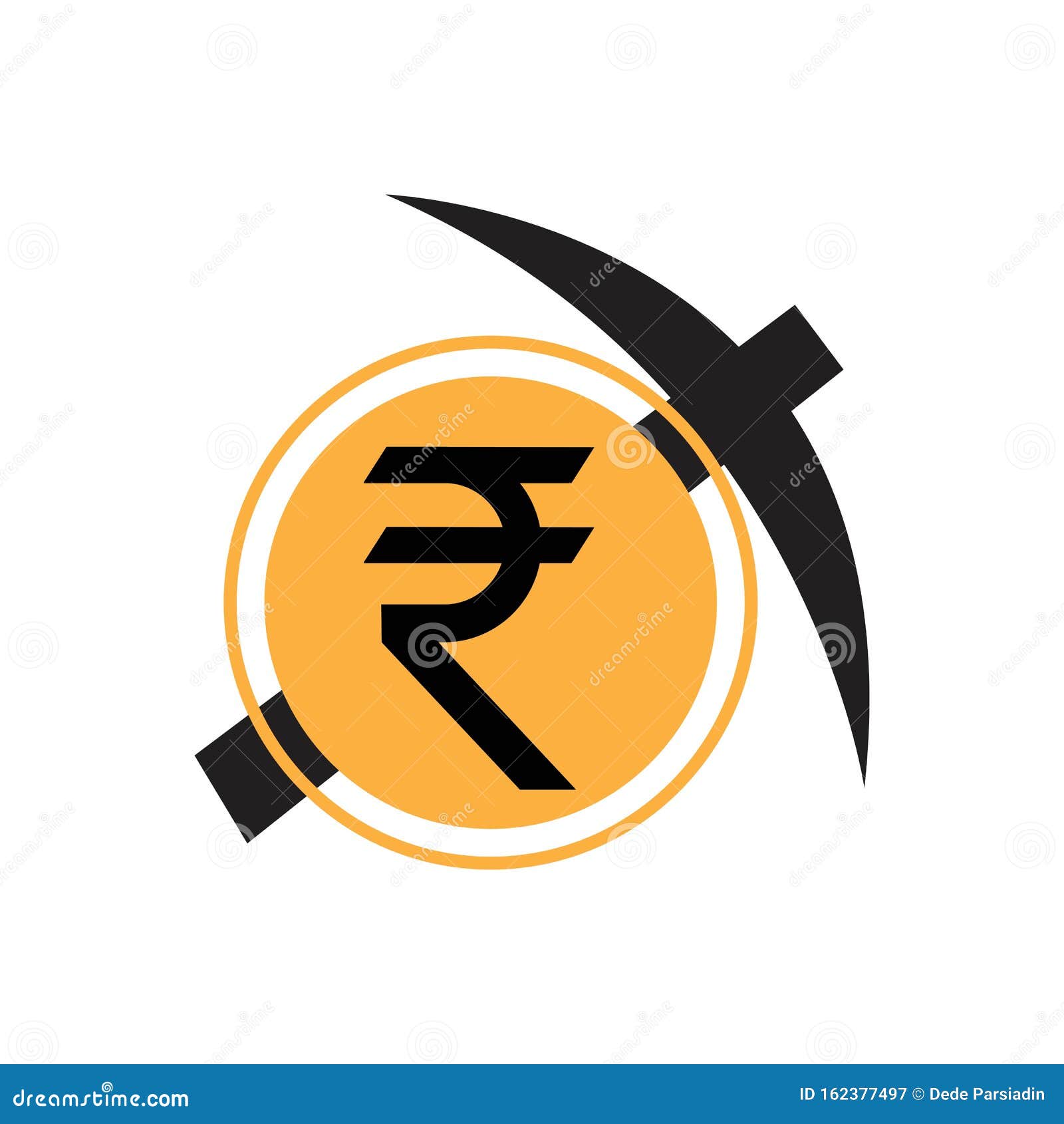 Icono De La Rupia India Signo De Rupia India Vectorial Ilustración del ...