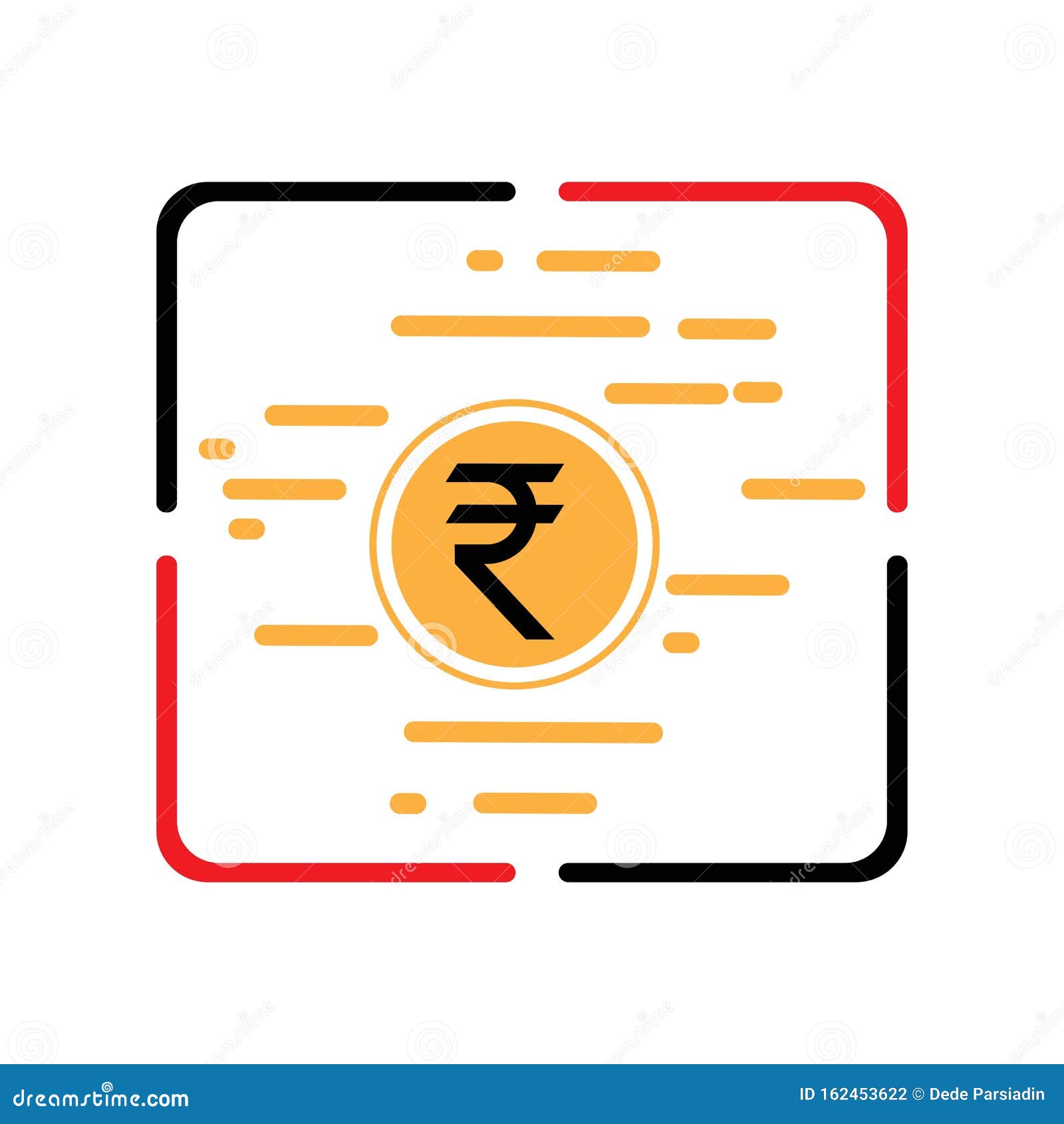 Icono De La Rupia India Signo De Rupia India Vectorial Stock de ...