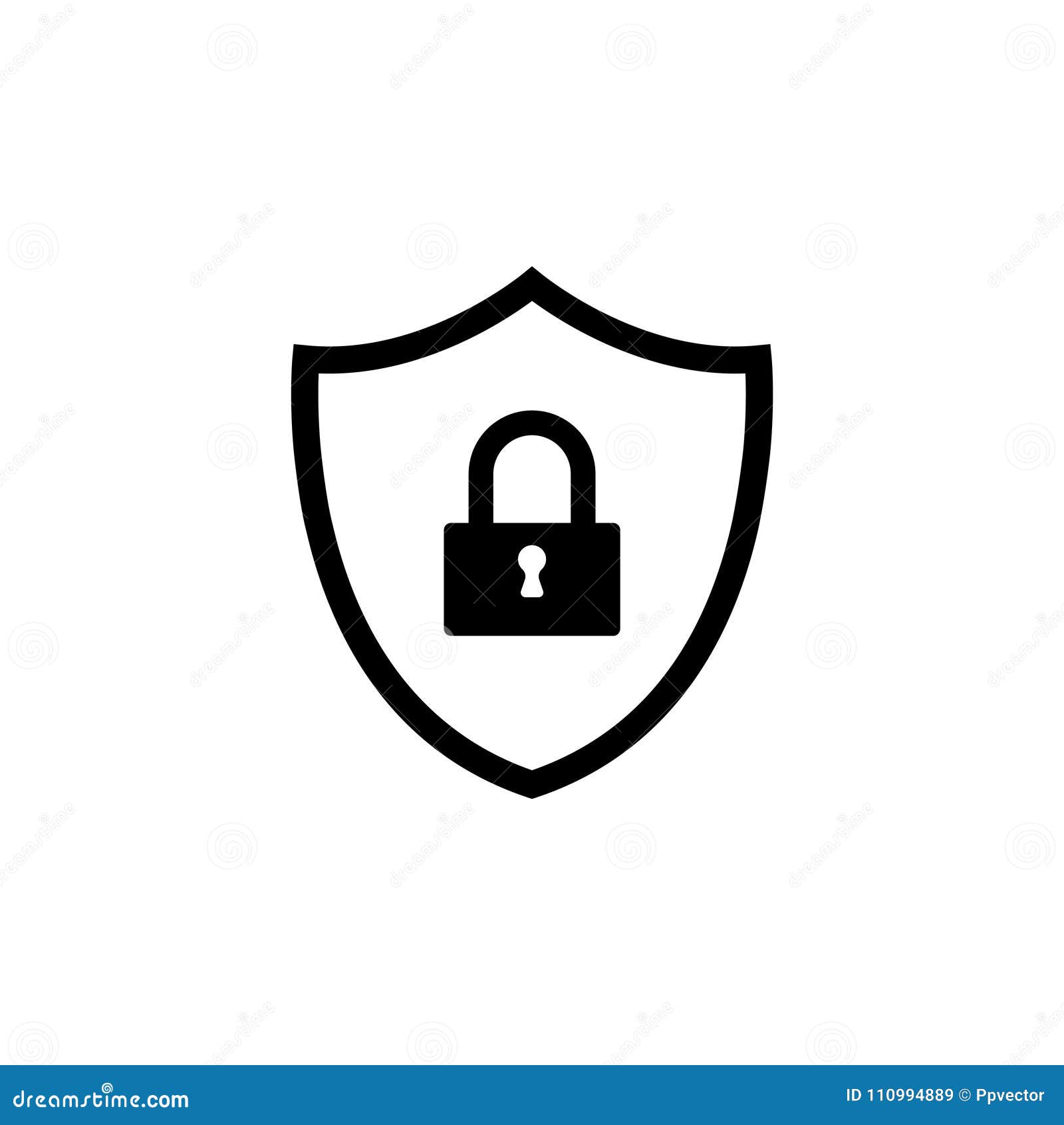 Icono De La Seguridad Del Escudo Vector Ilustración del Vector ...