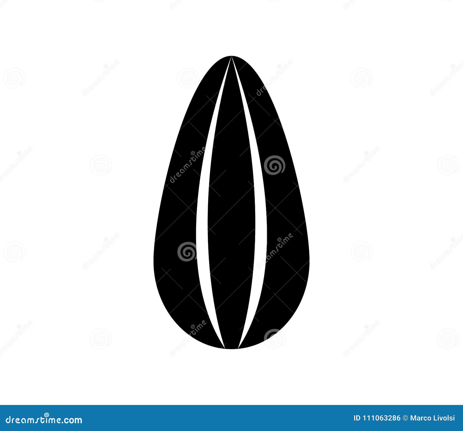 Icono de la semilla stock de ilustración. Ilustración de arte - 111063286