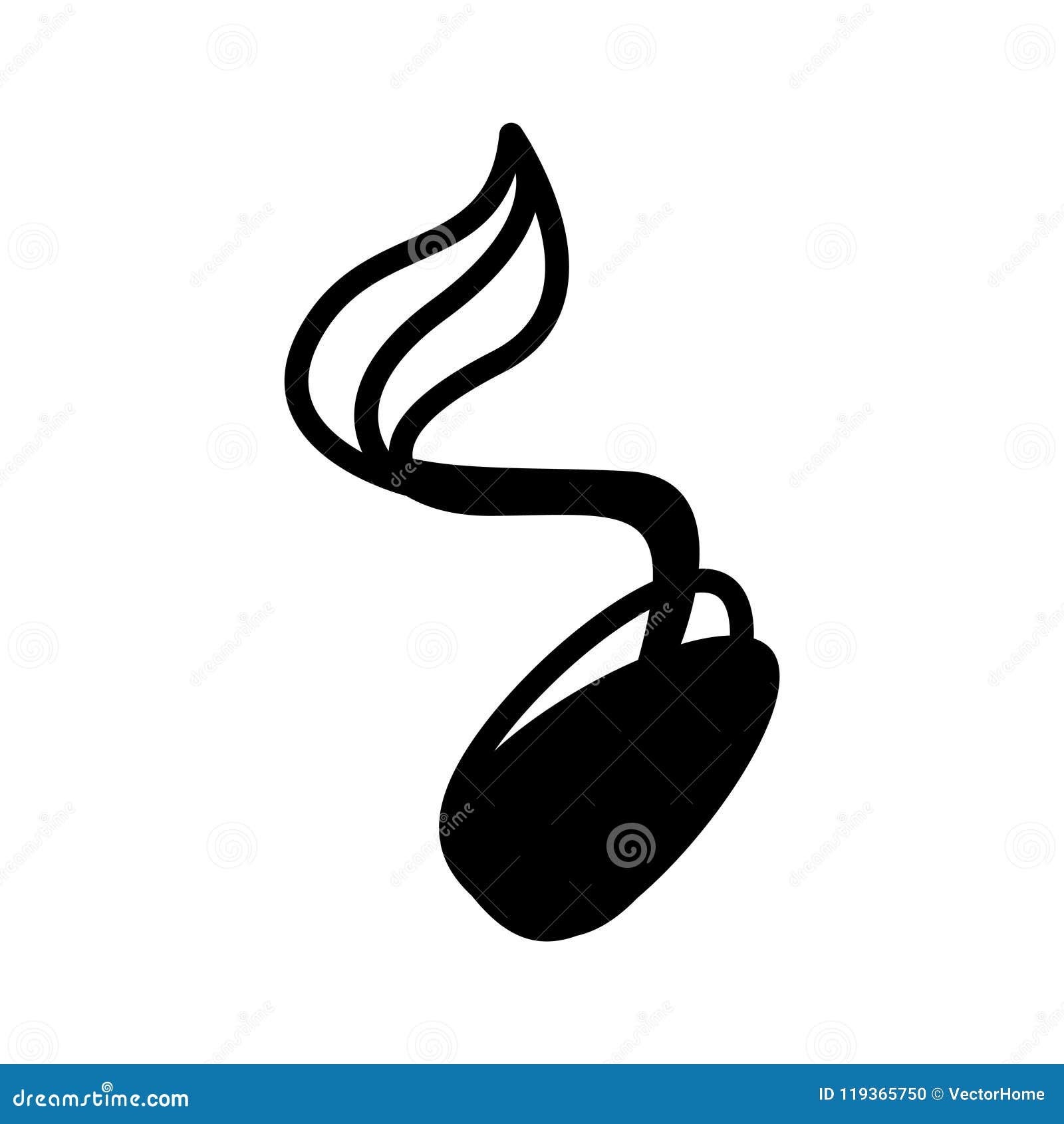 Icono De La Semilla, Ejemplo Del Vector Ilustración del Vector ...