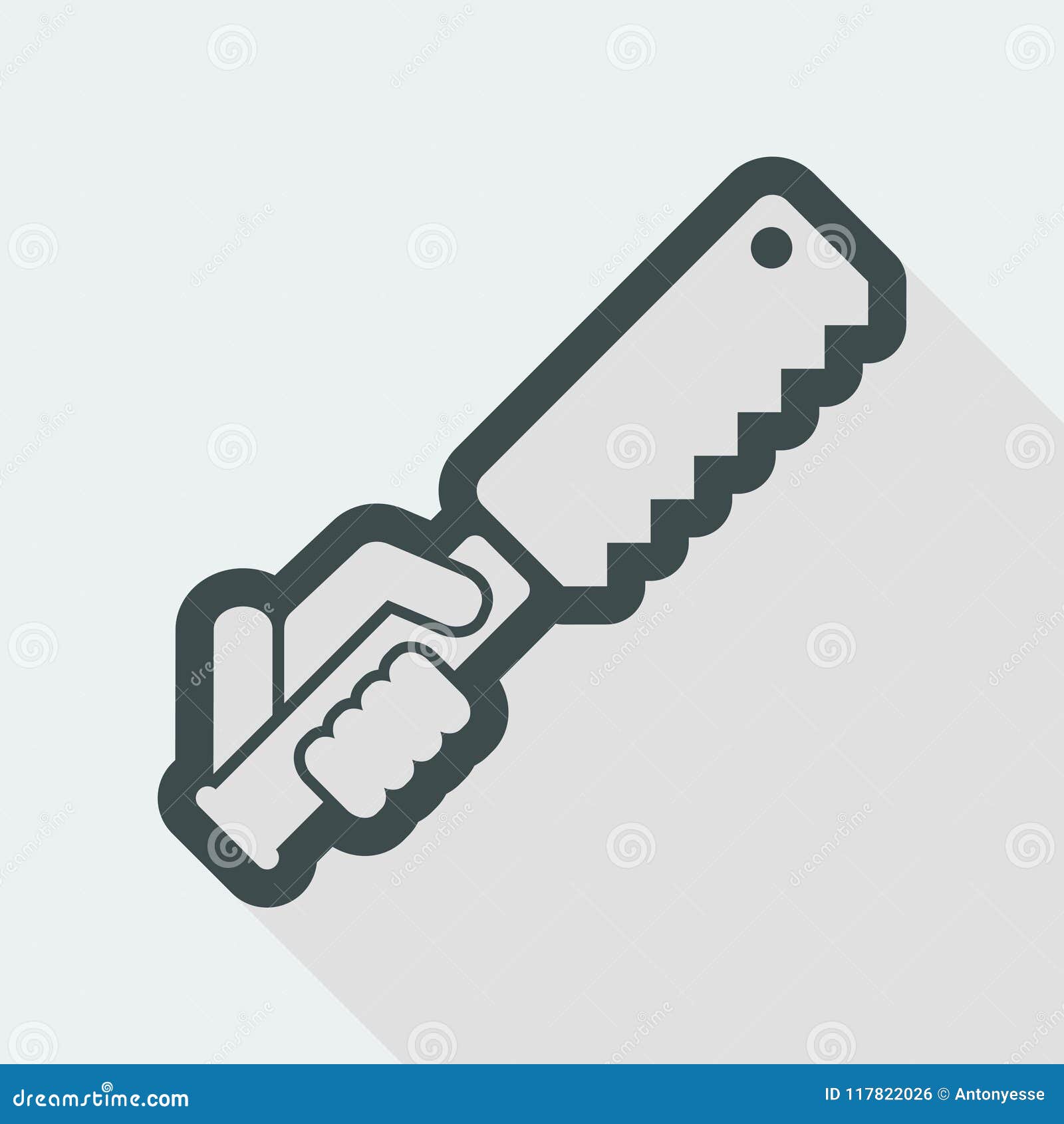 Icono de la sierra ilustración del vector. Ilustración de industrial ...