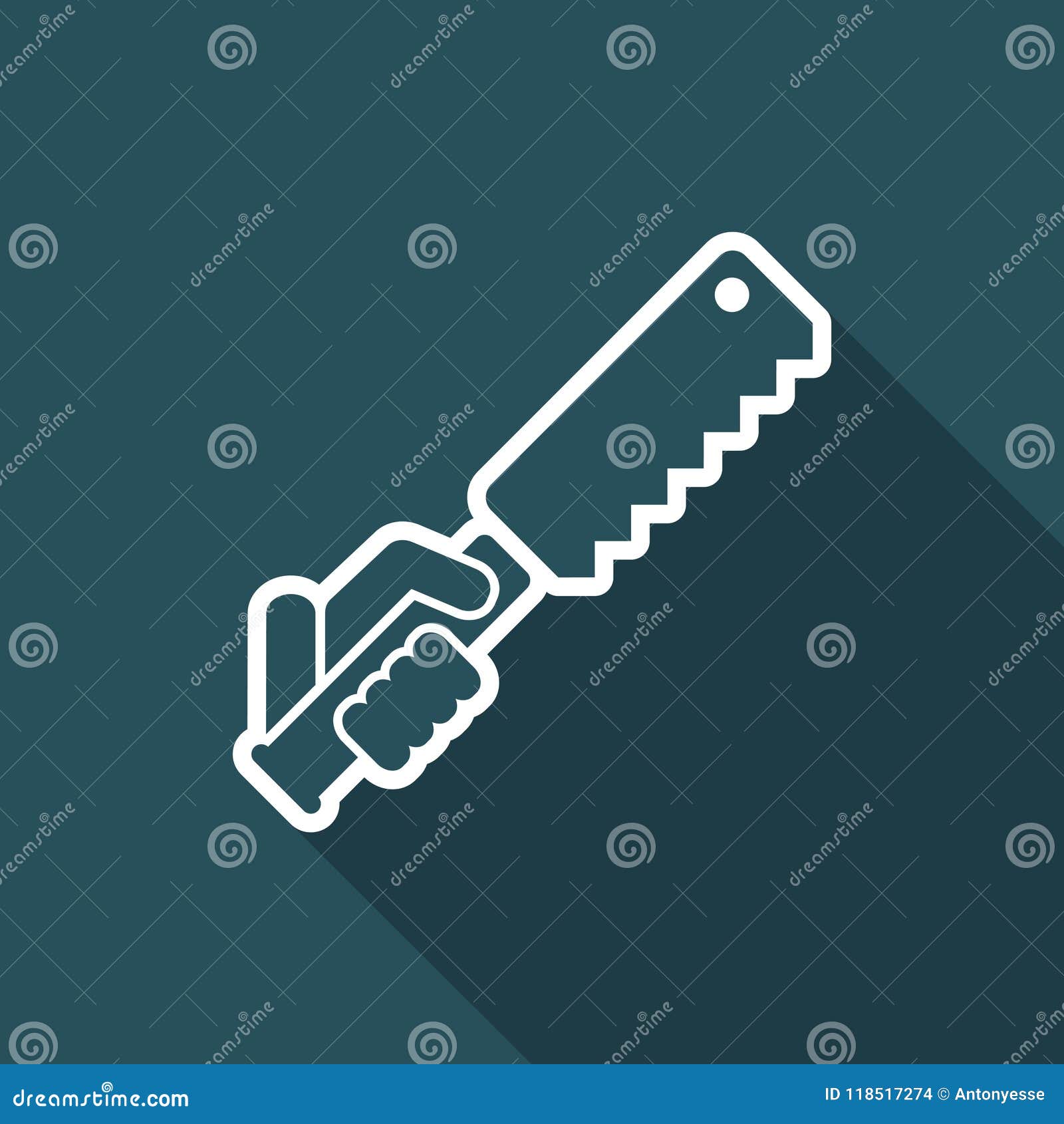 Icono de la sierra ilustración del vector. Ilustración de mano - 118517274