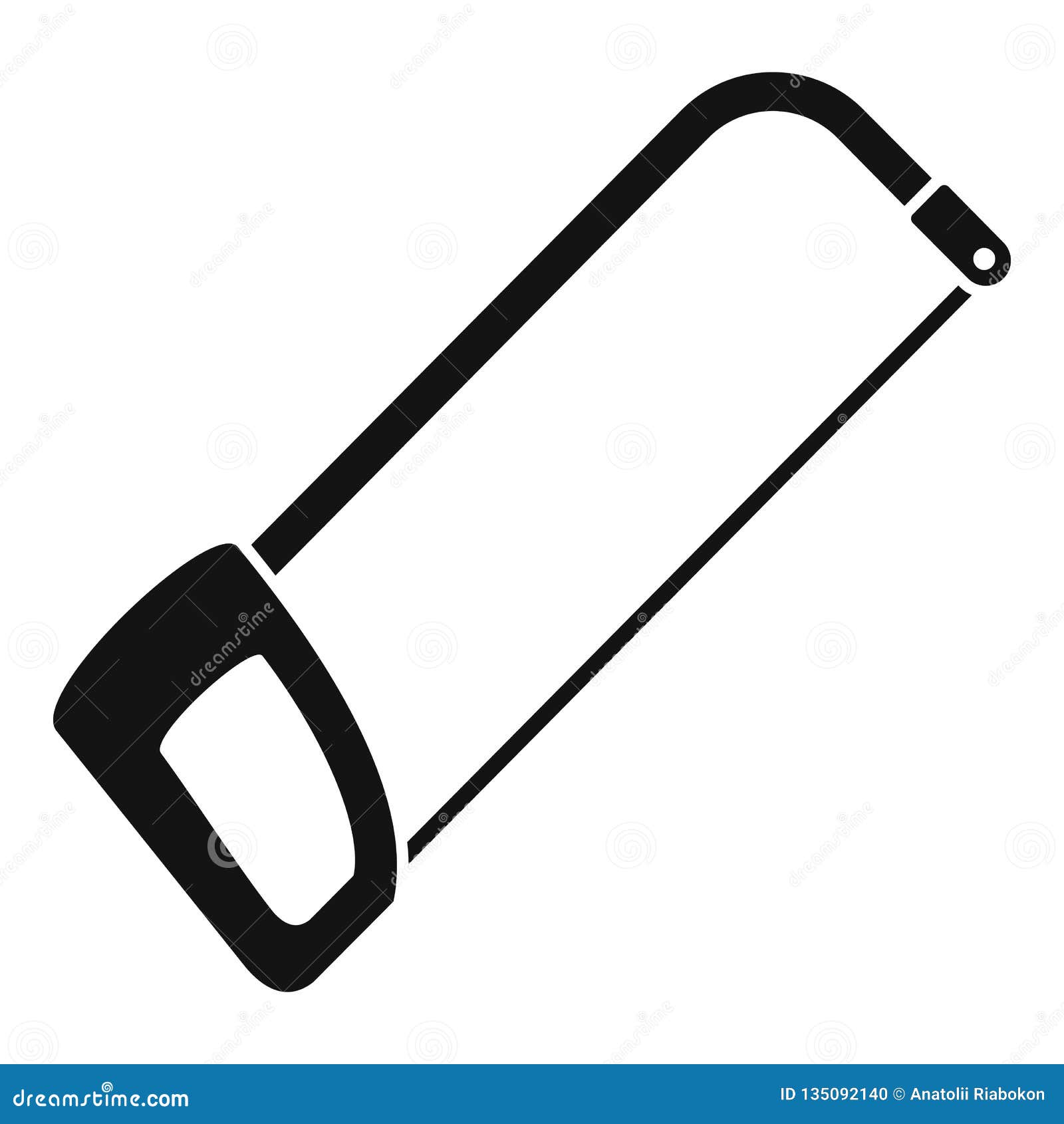 Icono De La Sierra Para Metales, Estilo Simple Ilustración del Vector ...