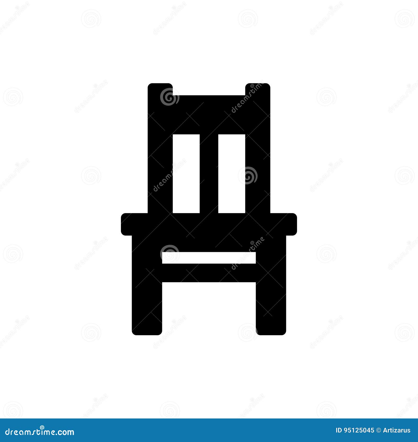 Icono de la silla ilustración del vector. Ilustración de muestra - 95125045