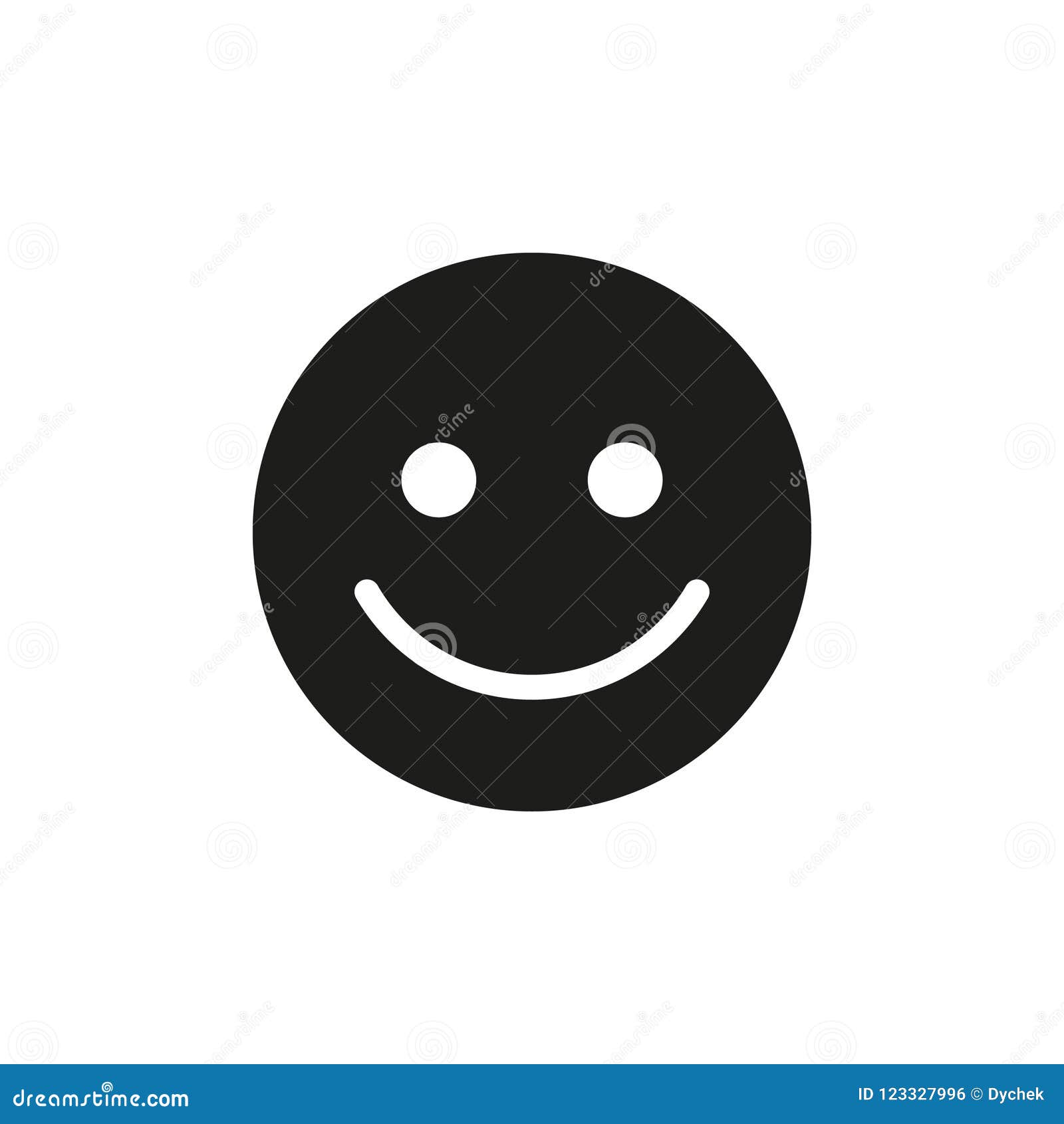 Icono De La Sonrisa Ejemplo Simple Del Vector Ilustración del Vector ...