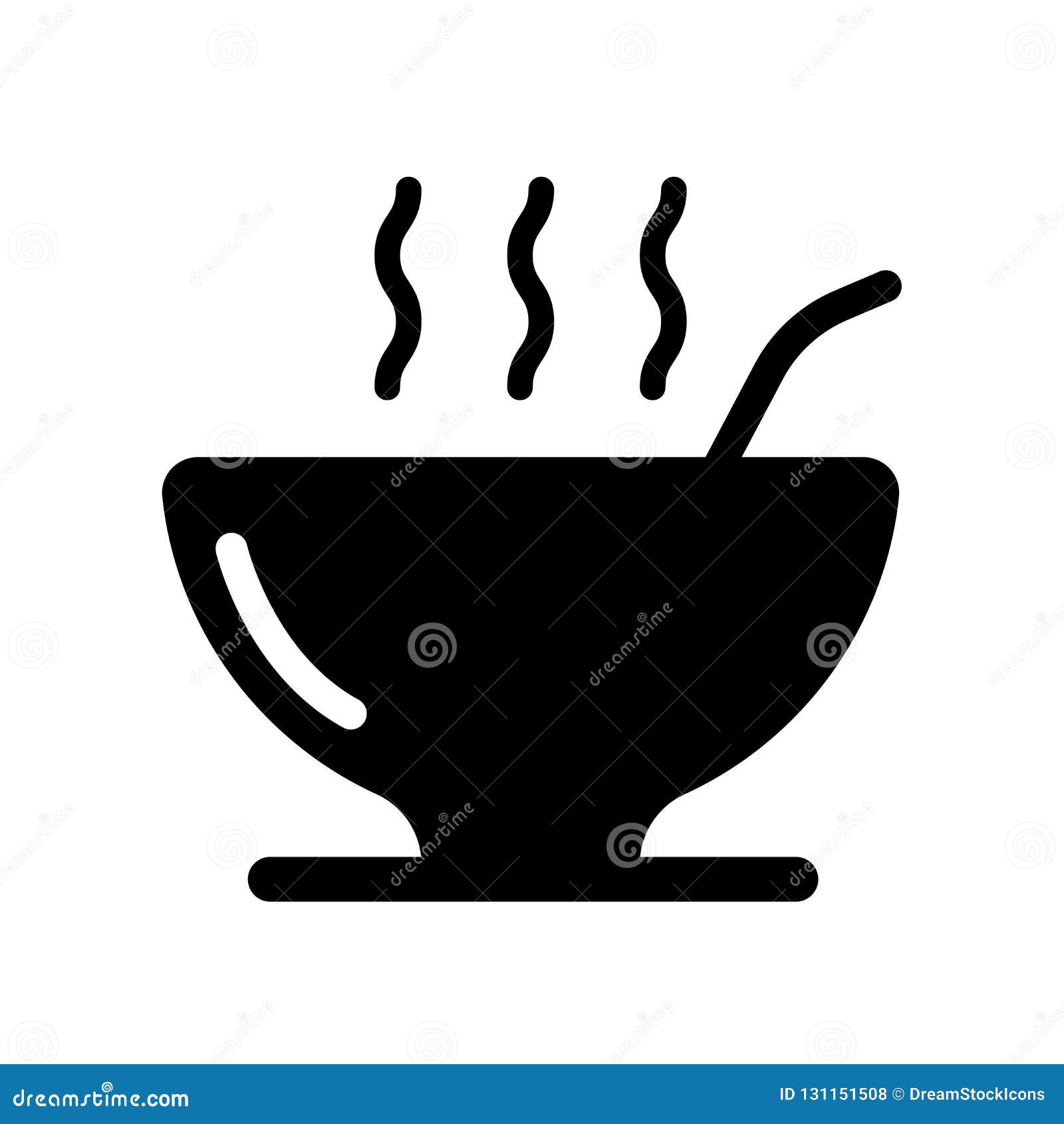 Icono de la sopa ilustración del vector. Ilustración de sopa - 131151508