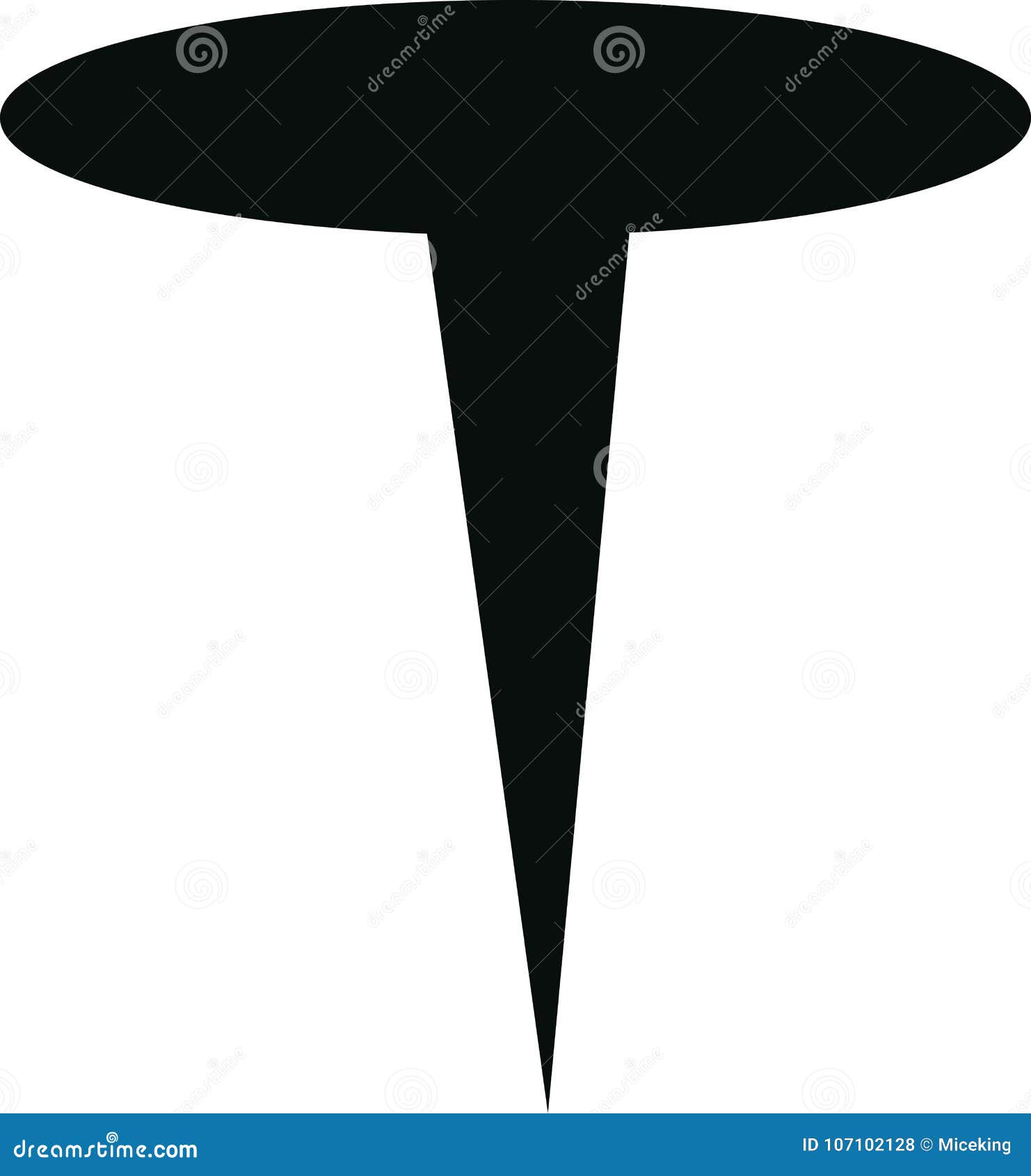 Icono De La Tachuela Del Pin Ilustración del Vector - Ilustración de ...