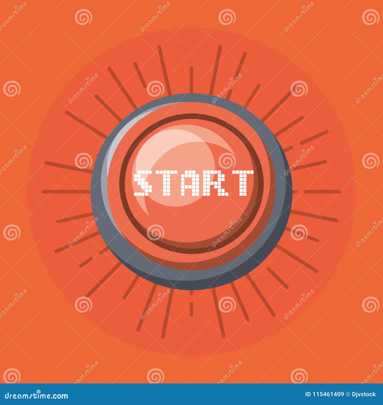 Icono De La Tecla De Partida Ilustración del Vector - Ilustración de ...