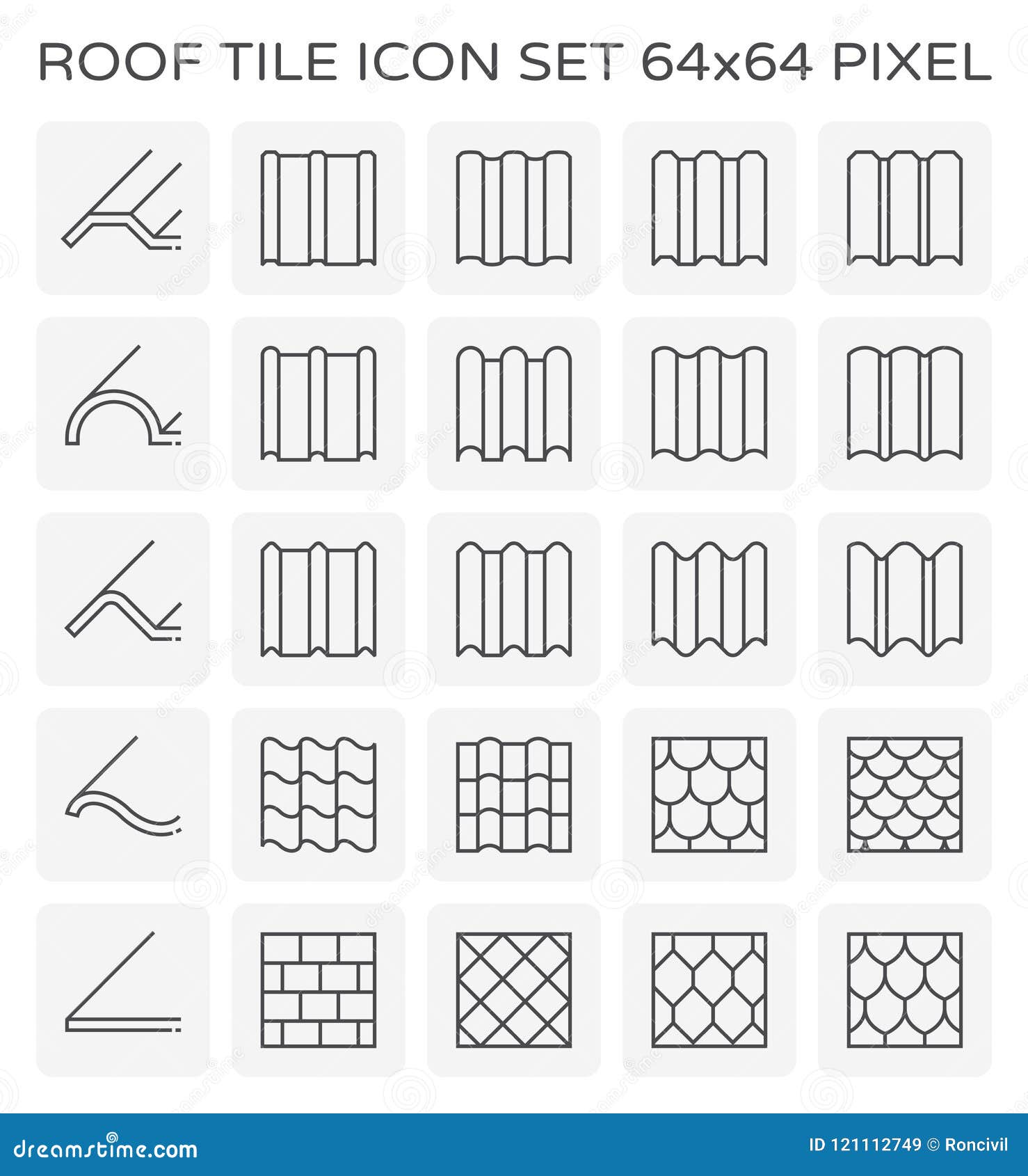 Icono de la teja de tejado ilustración del vector. Ilustración de ...