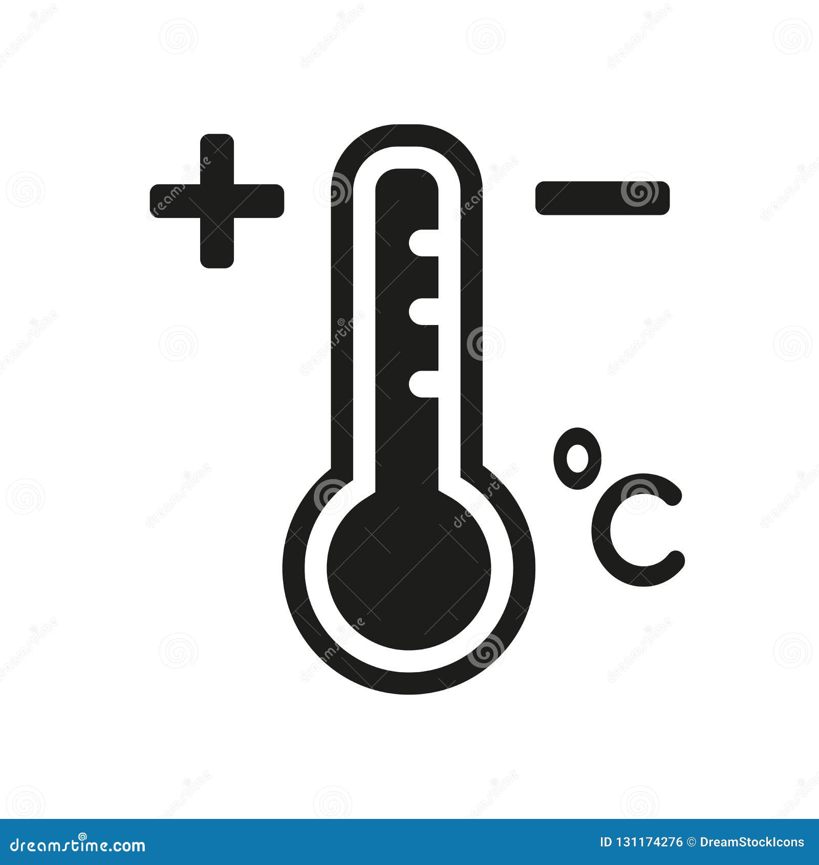 Icono de la temperatura ilustración del vector. Ilustración de helada ...