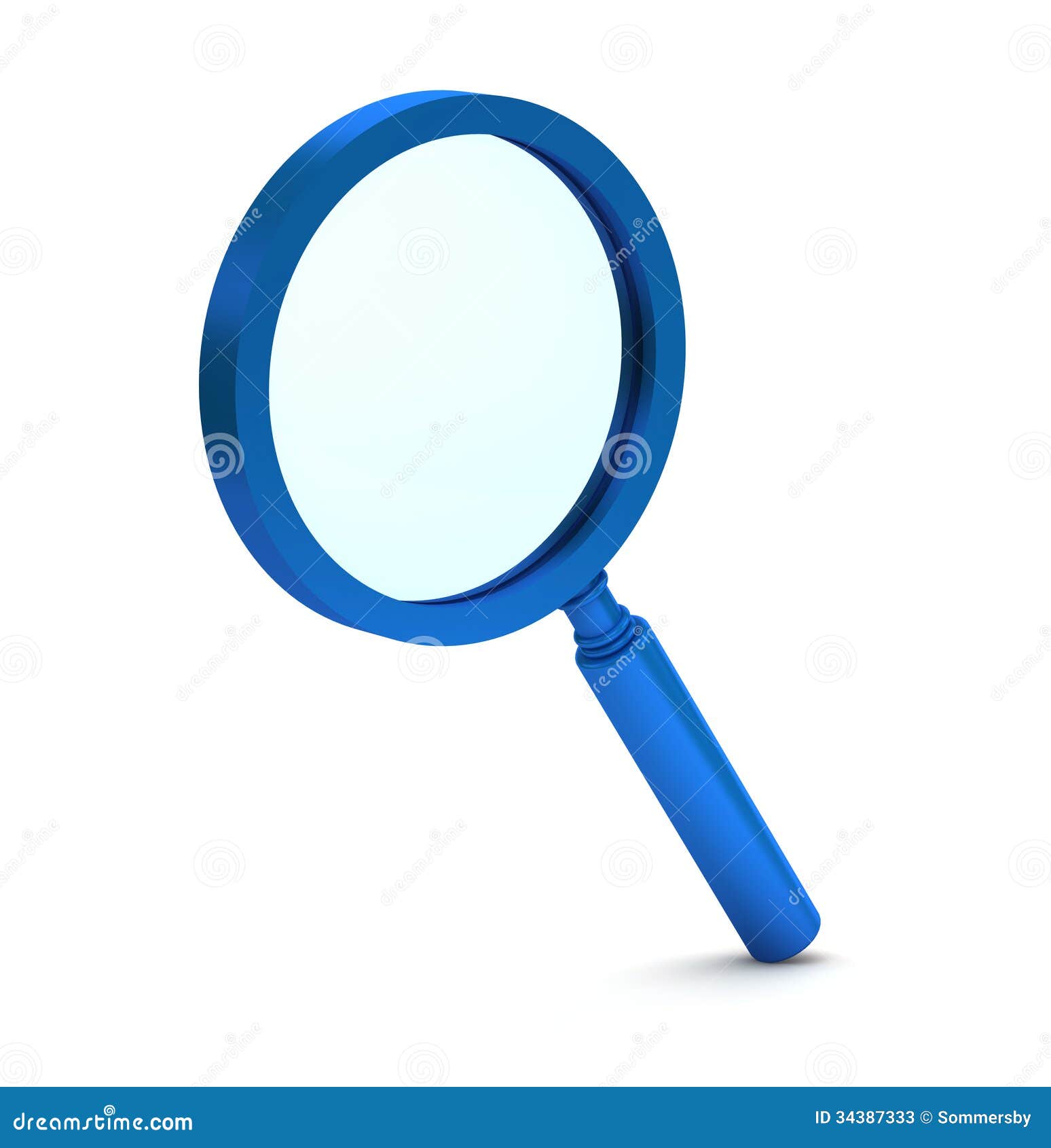 Icono De La Tercera Lupa Azul Stock de ilustración - Ilustración de ...