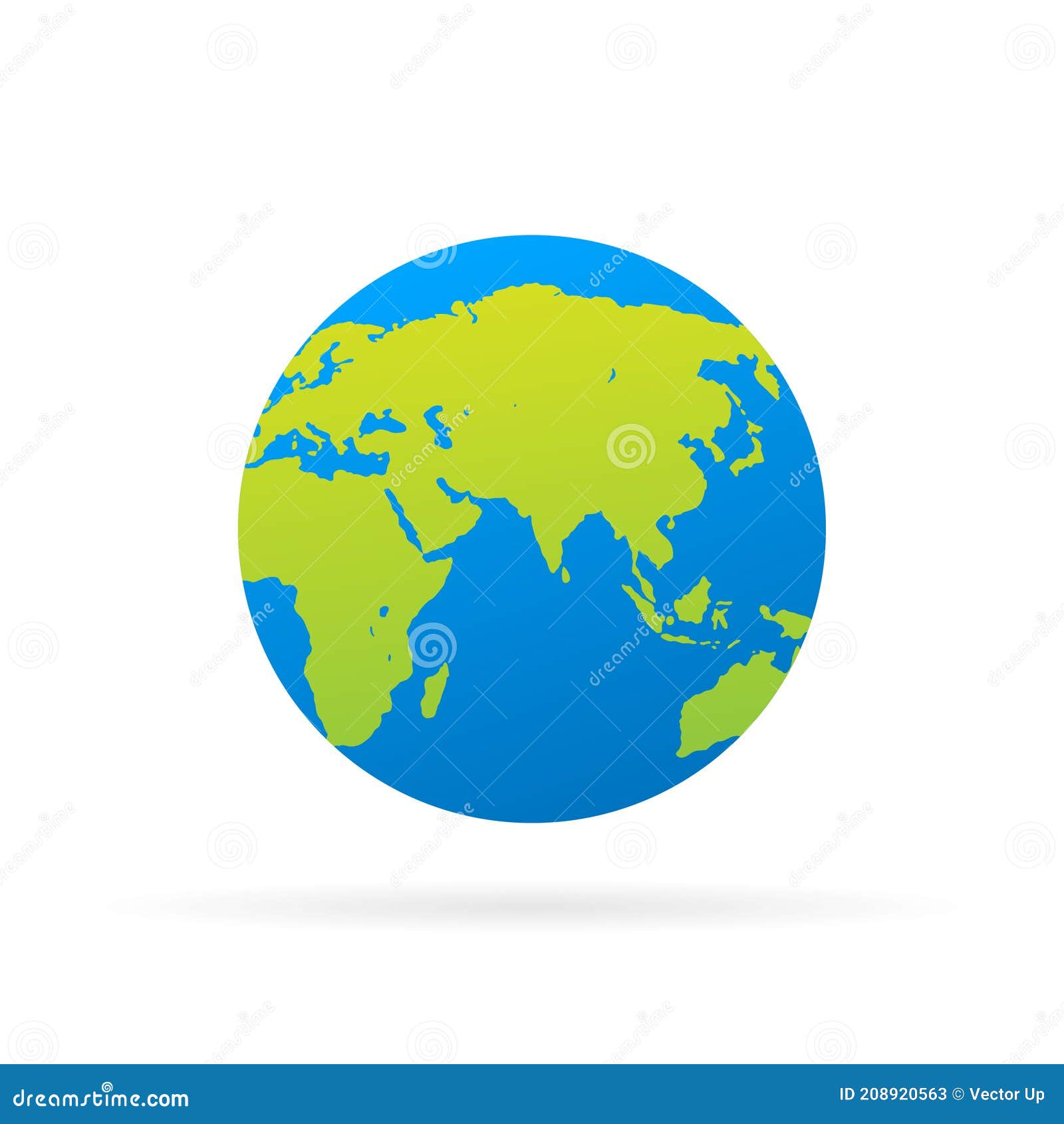 Icono De La Tierra Del Planeta Vector. Icono De Planeta Plano ...